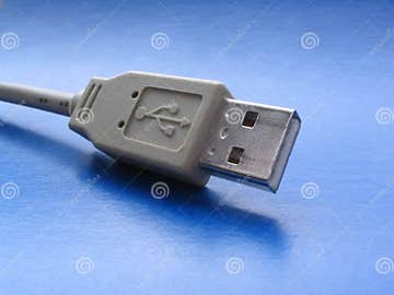 USB plug close-up stock image. Image of close, background - 208513