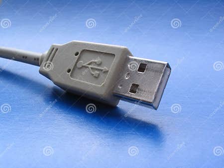USB plug close-up stock image. Image of close, background - 208513