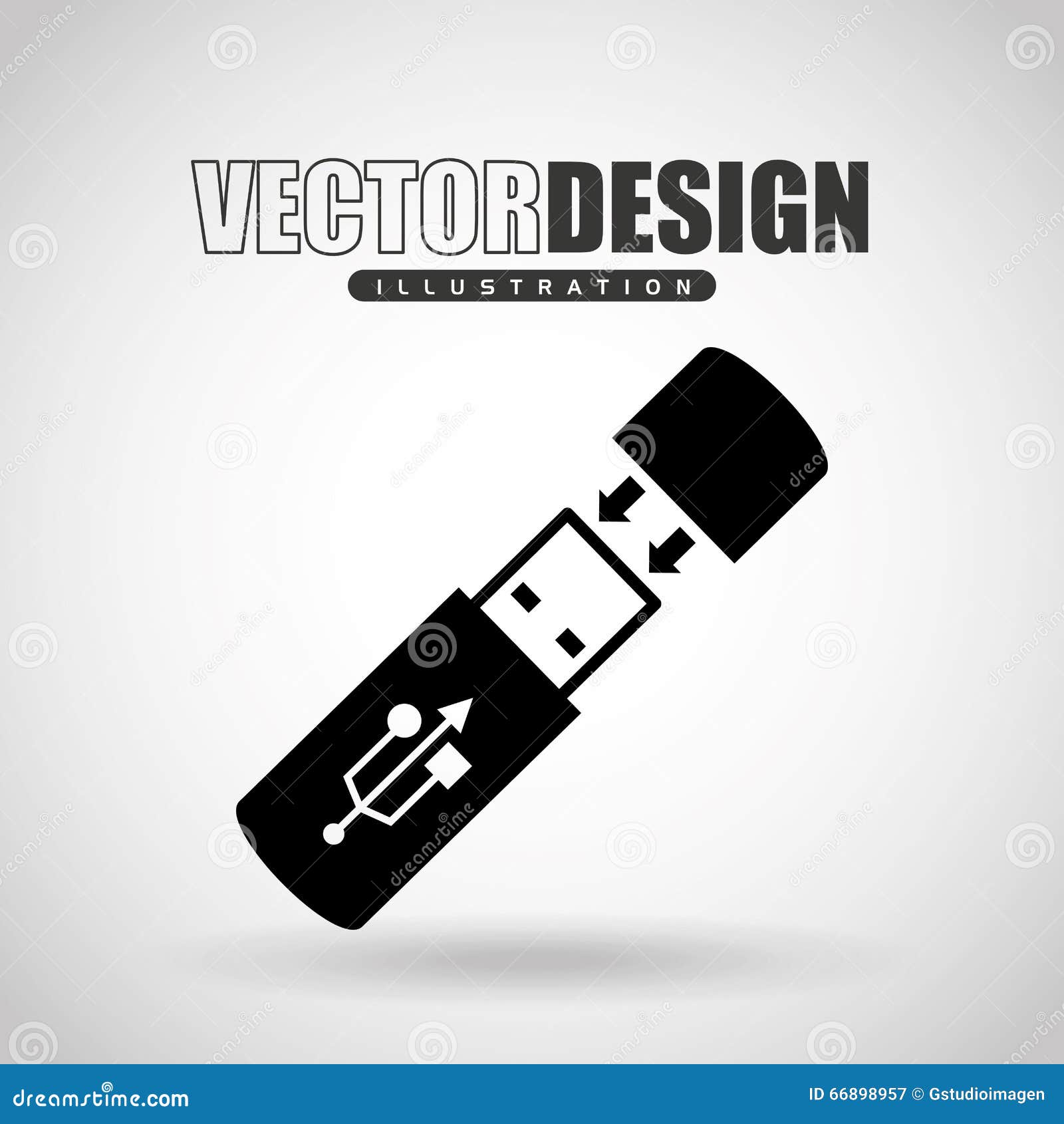 Usb plug design stock illustration. Illustration of flash - 66898957