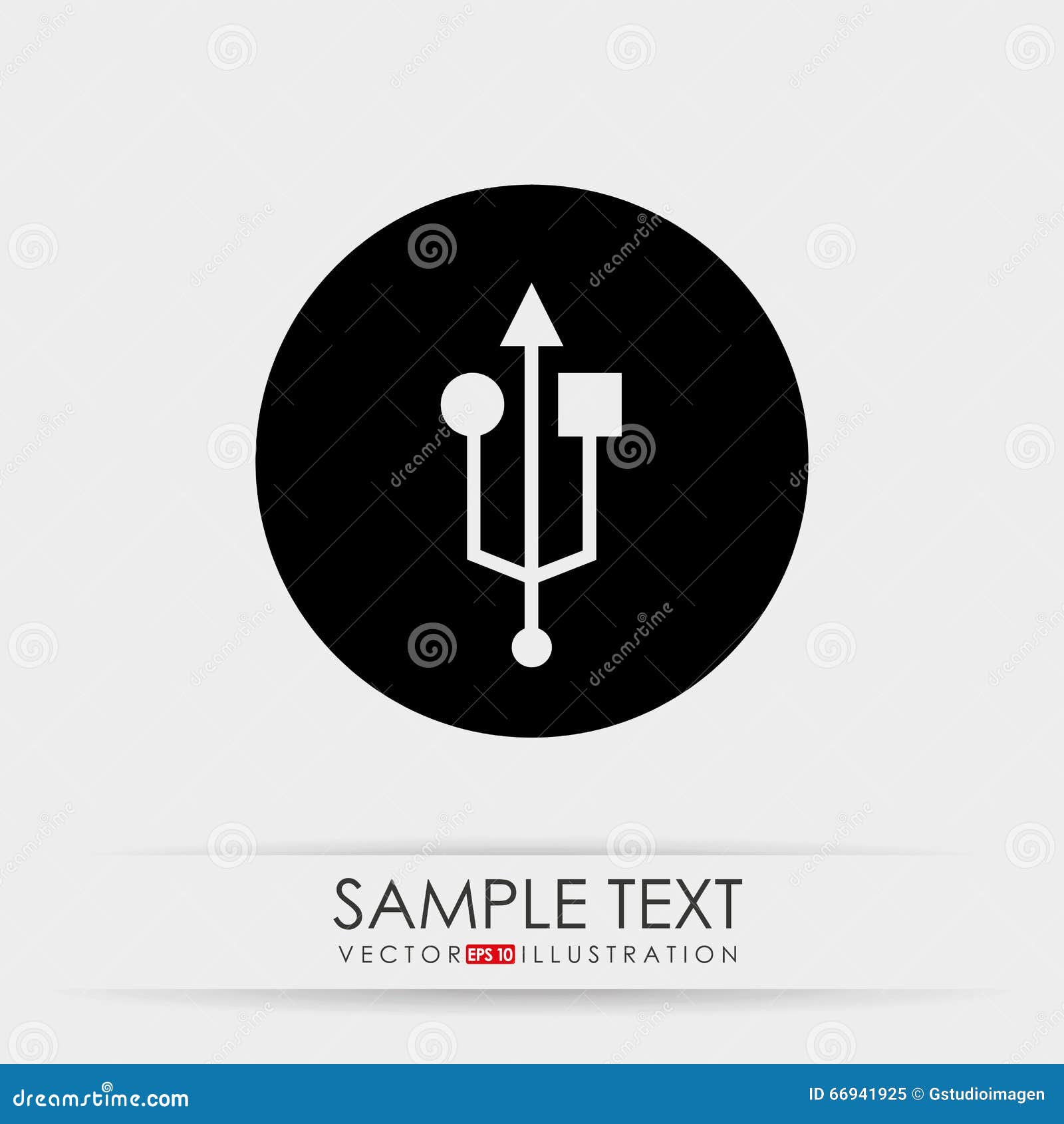 Usb plug design stock illustration. Illustration of data - 66941925