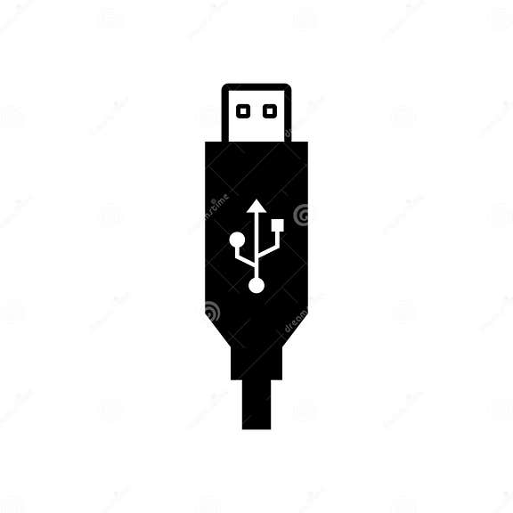 Usb Plug Icon. Usb Connector Symbol. Data Transfer Computer Usb Drive ...