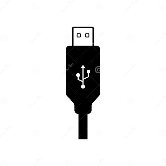 Usb Plug Icon. Usb Connector Symbol. Data Transfer Computer Usb Drive ...