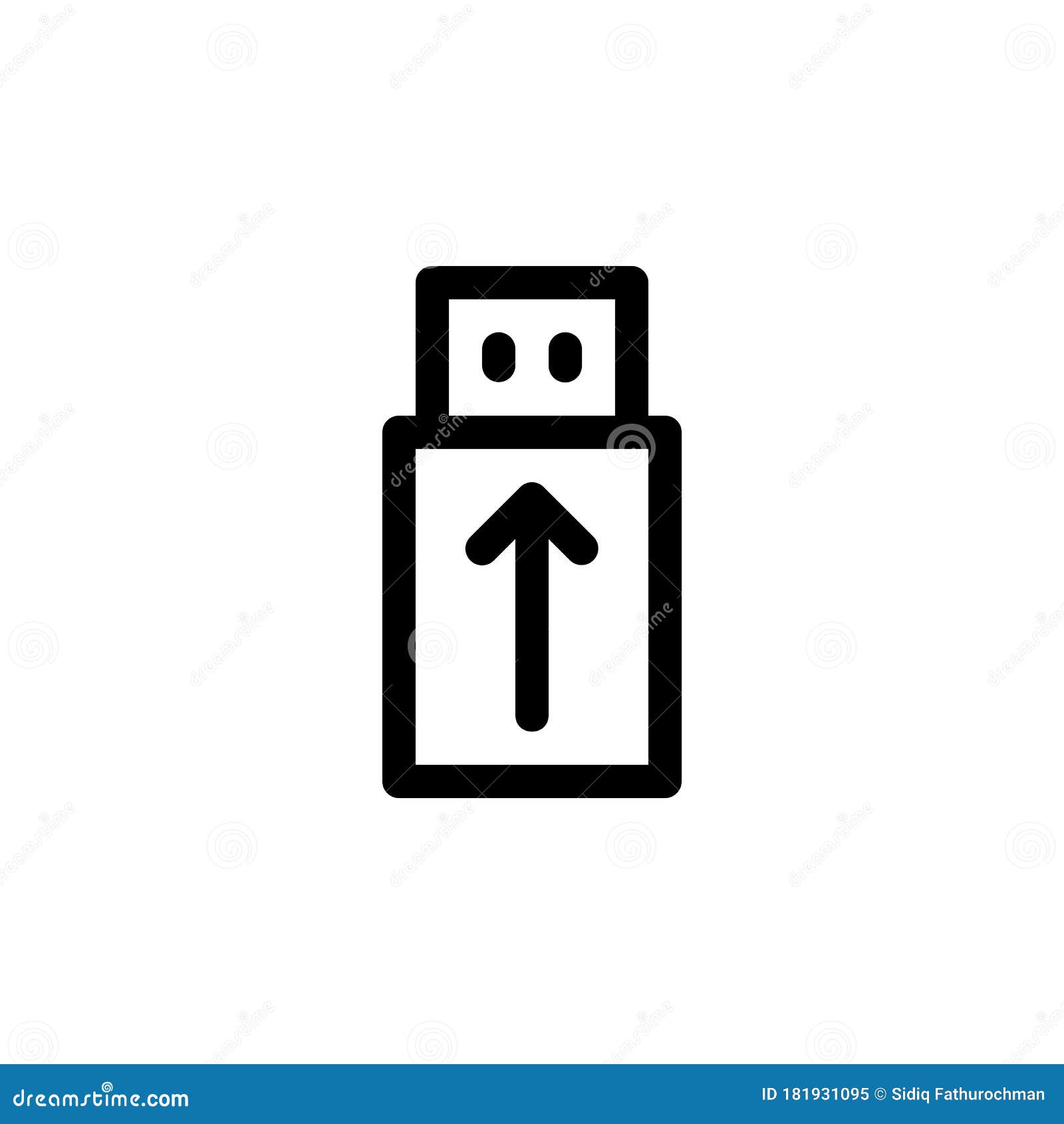 USB Plug Icon stock vector. Illustration of interface - 181931095