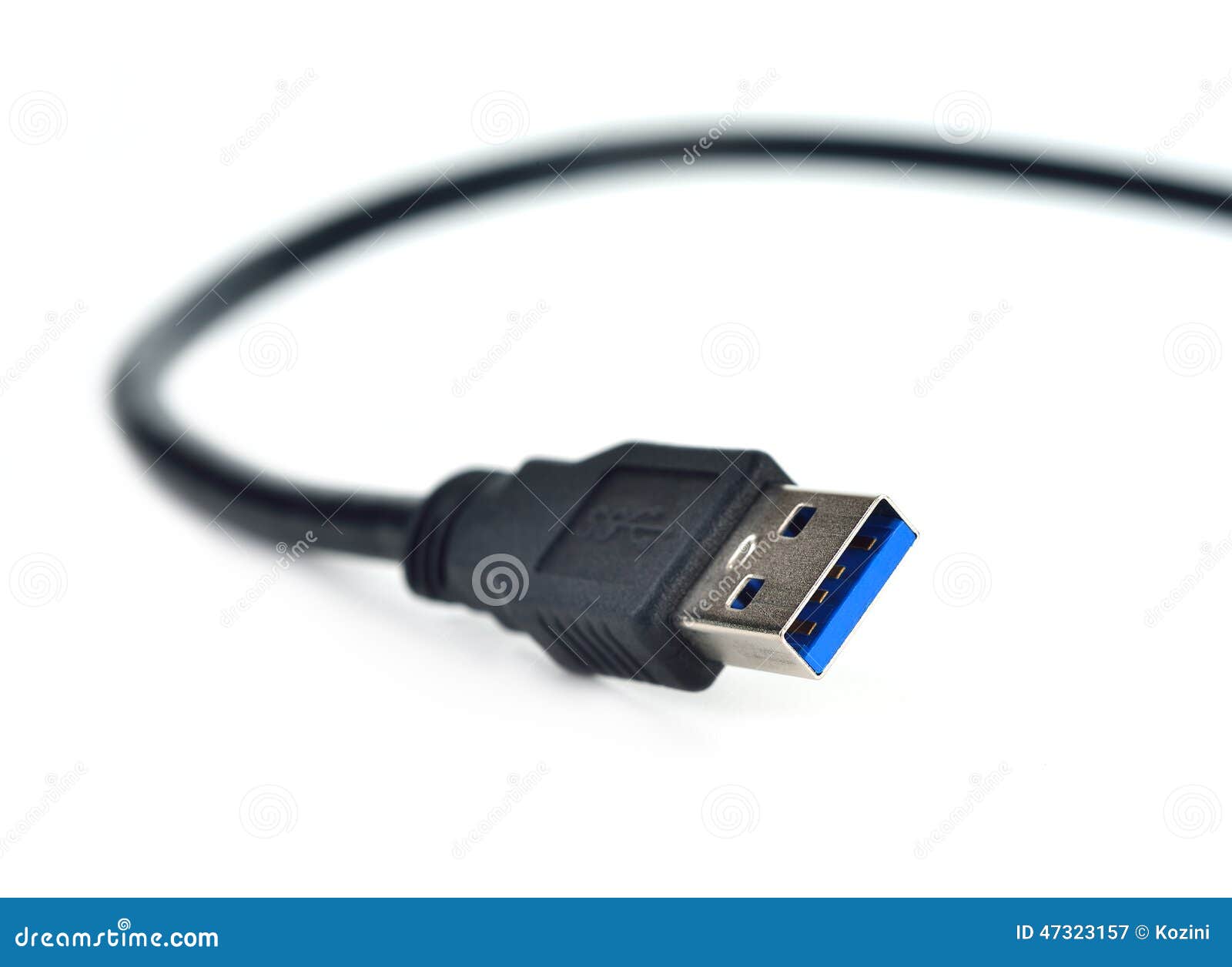USB plug isolated on white stock image. Image of downloading - 47323157