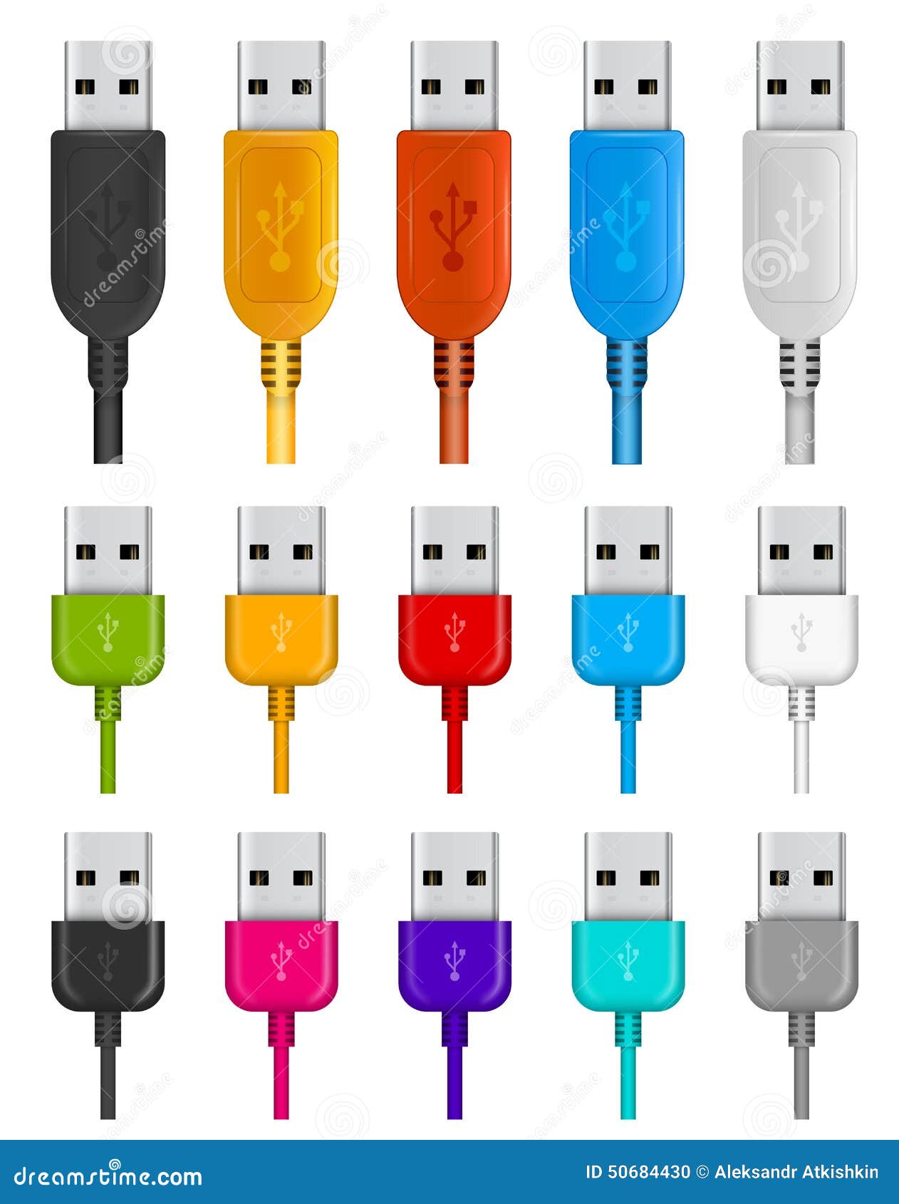 USB plug stock vector. Illustration of controller, cord - 50684430