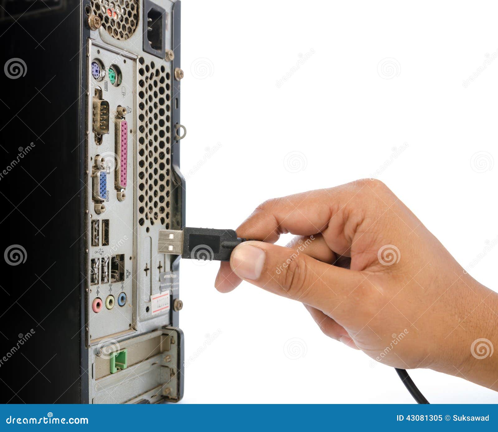 USB plugging stock image. Image of industry, digital - 43081305