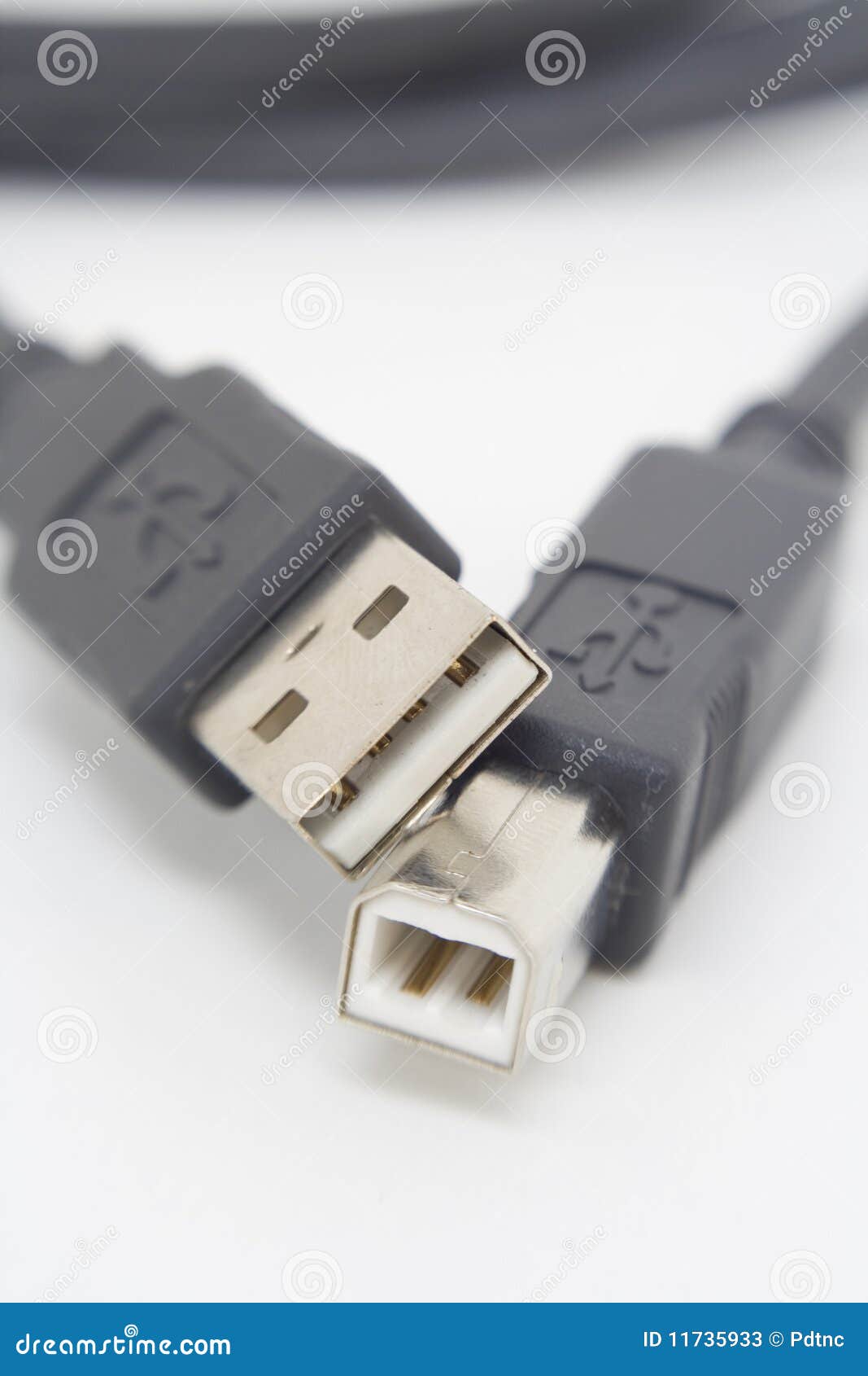 USB plugs and sockets stock image. Image of cable, blur - 11735933