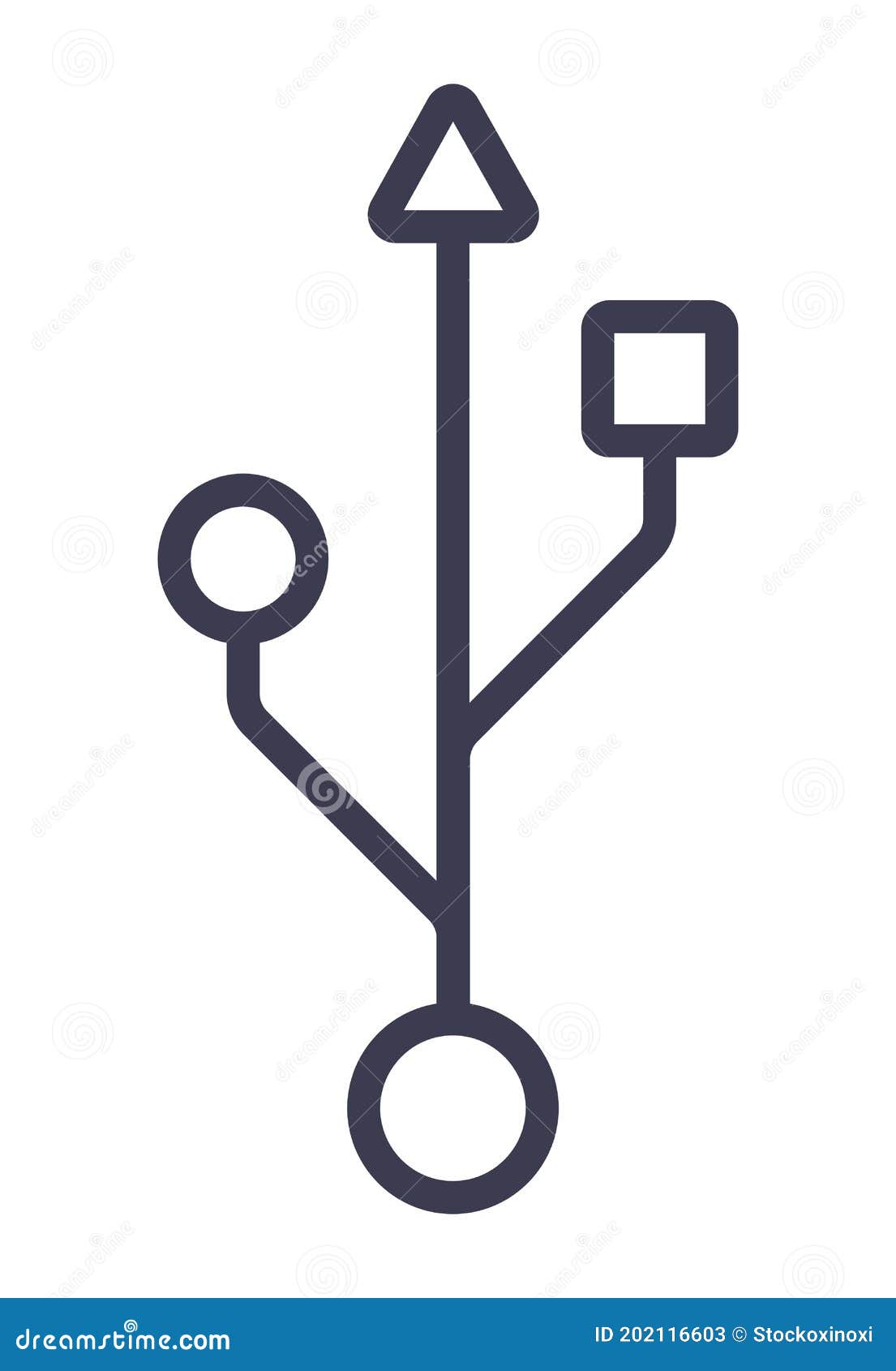Usb Outlet Cad Drawing Symbol