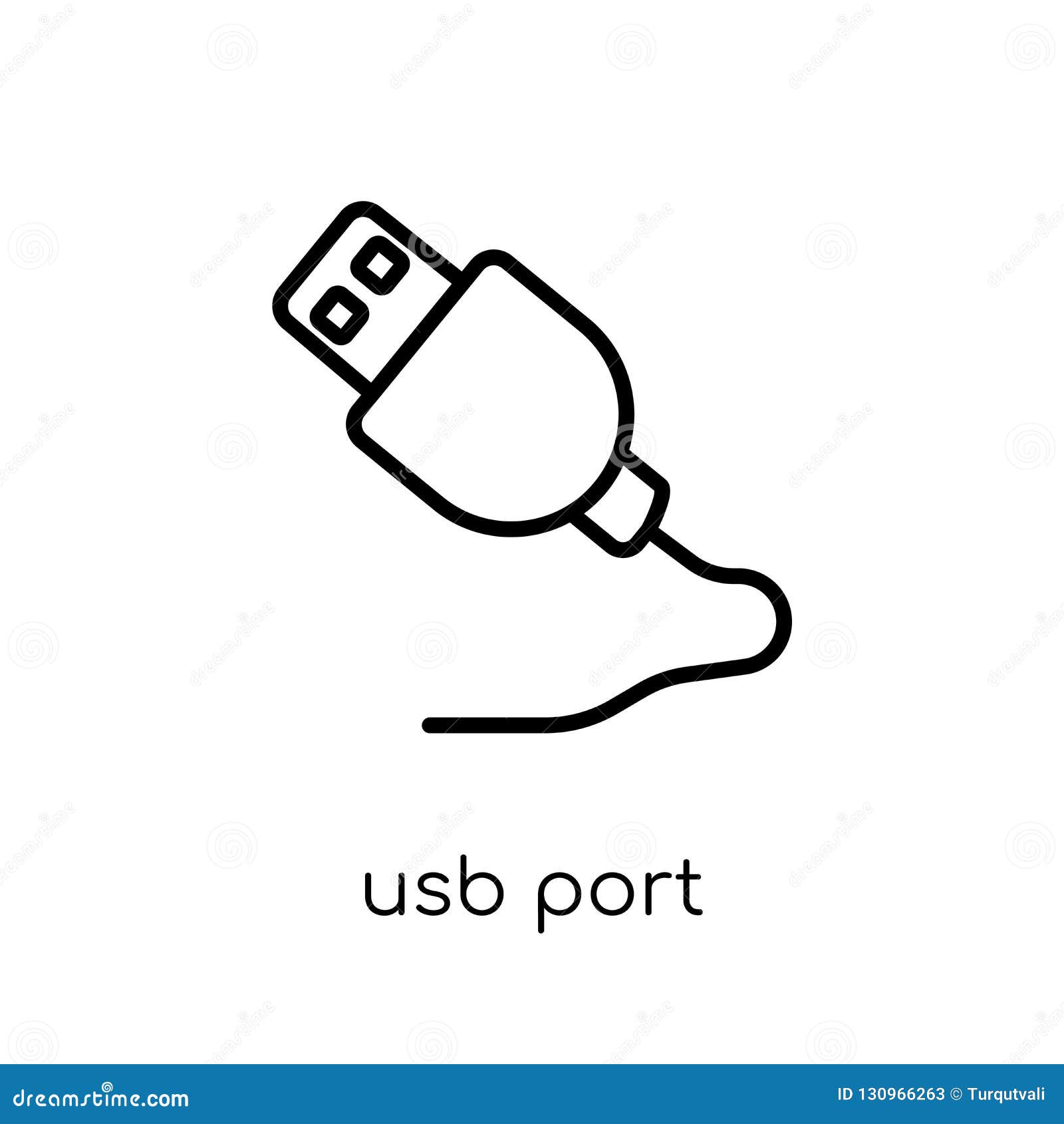 Usb Port Icon from User Interface Collection. Stock Vector ...