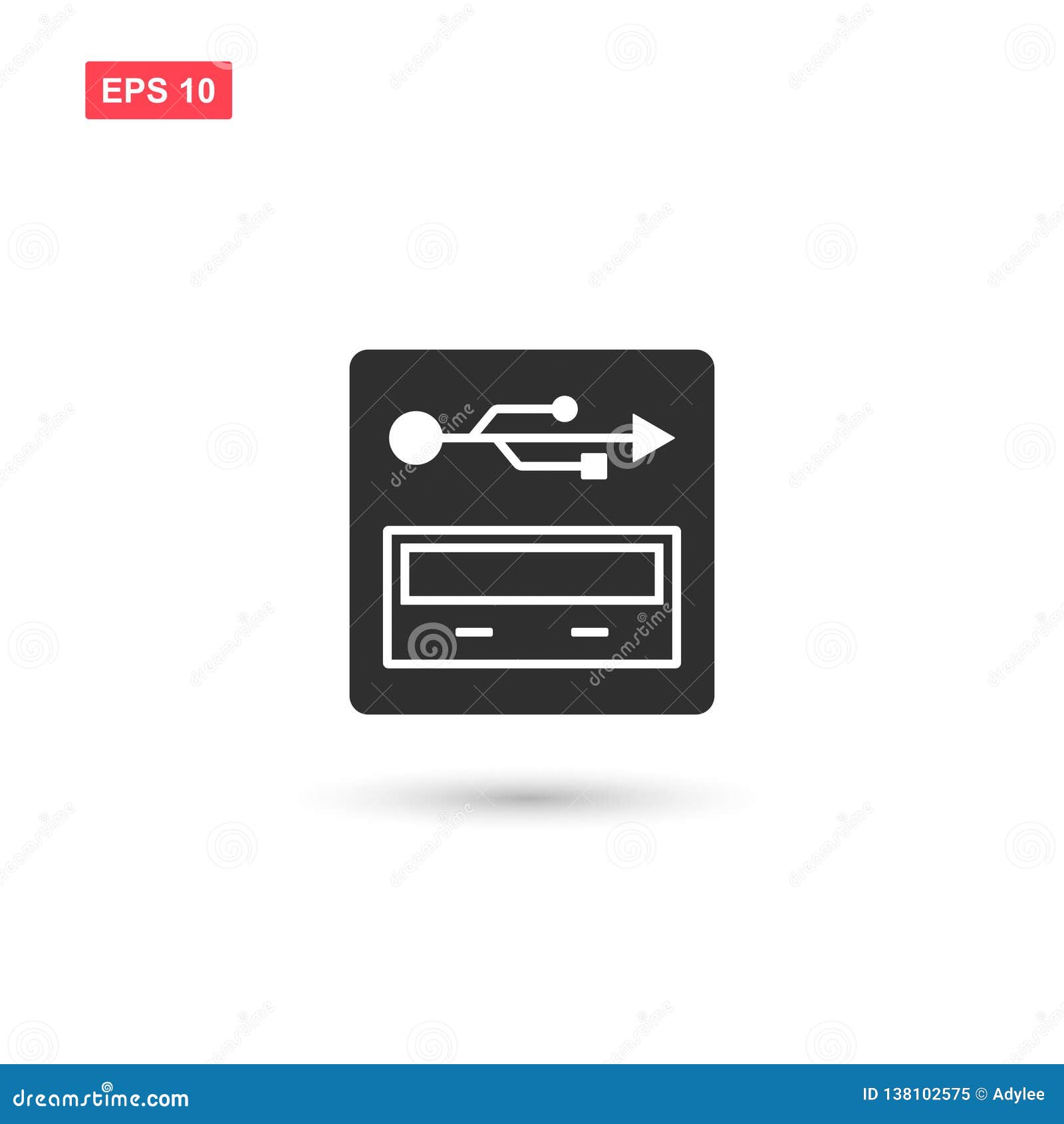 Usb Port Icon Vector Design Isolated 4 Stock Vector - Illustration of ...