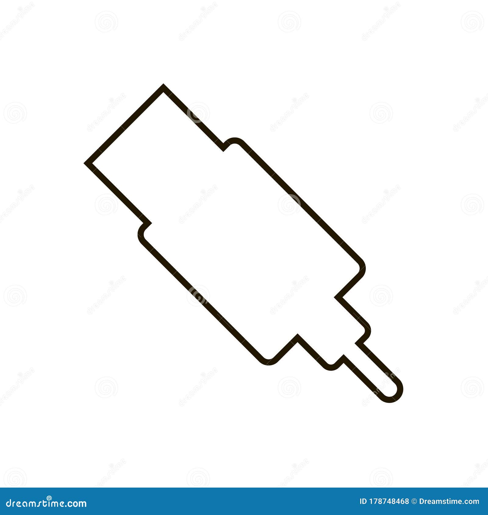 Usb Port Icon on White Background. Illustration Eps 10. Stock Vector ...