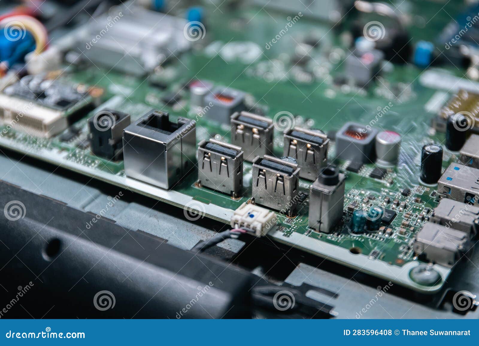Usb Port on Motherboard Notebook Stock Photo - Image of drive, lego ...