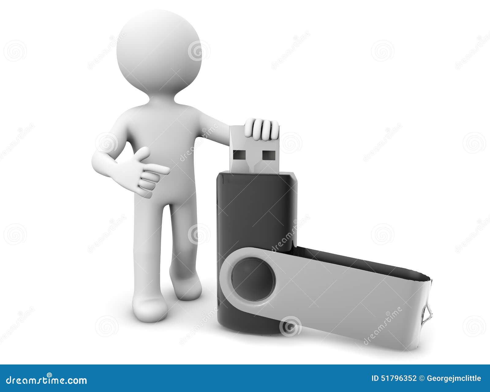 Usb render stock illustration. Illustration of drive - 51796352