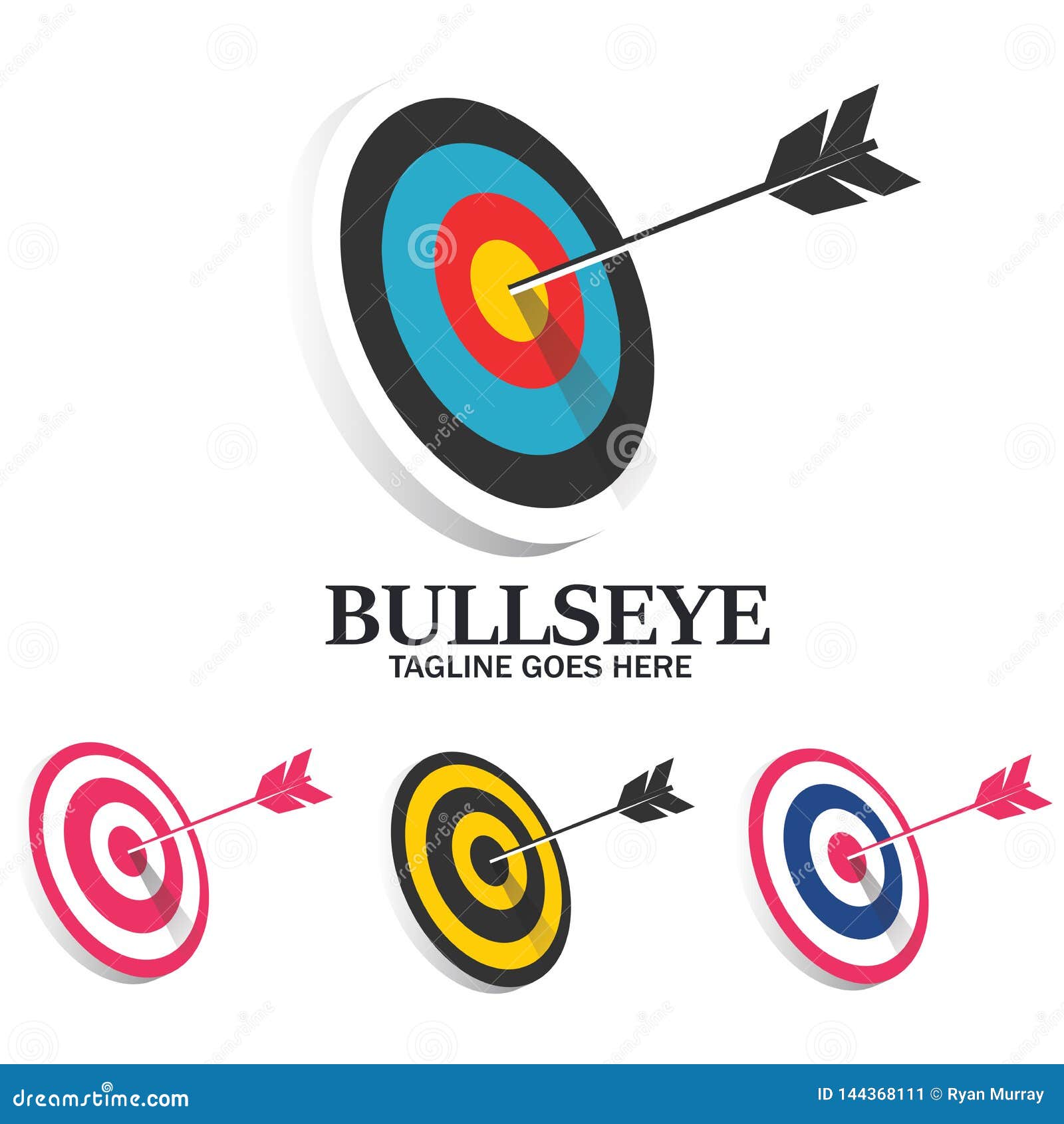 Target Game Solution Business Archery Logo Design Stock Vector ...