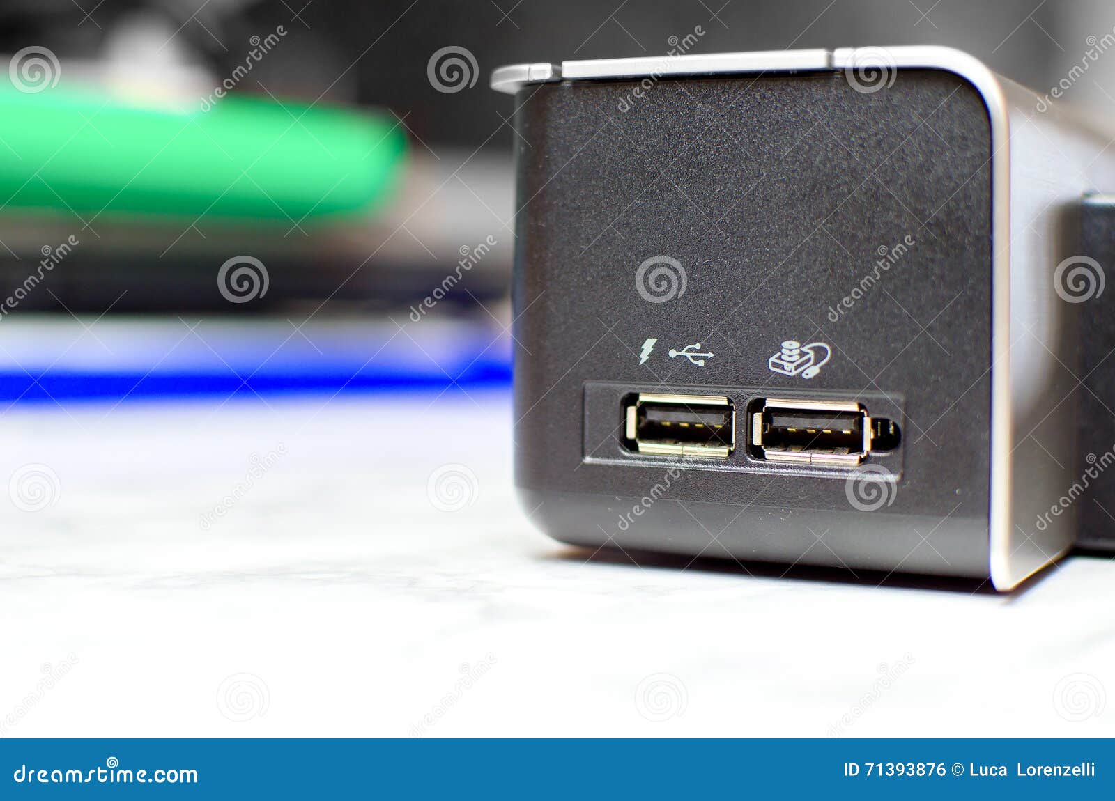 Usb Side Port Sockets Focus - Docking Station Pc Stock Photo - Image of ...