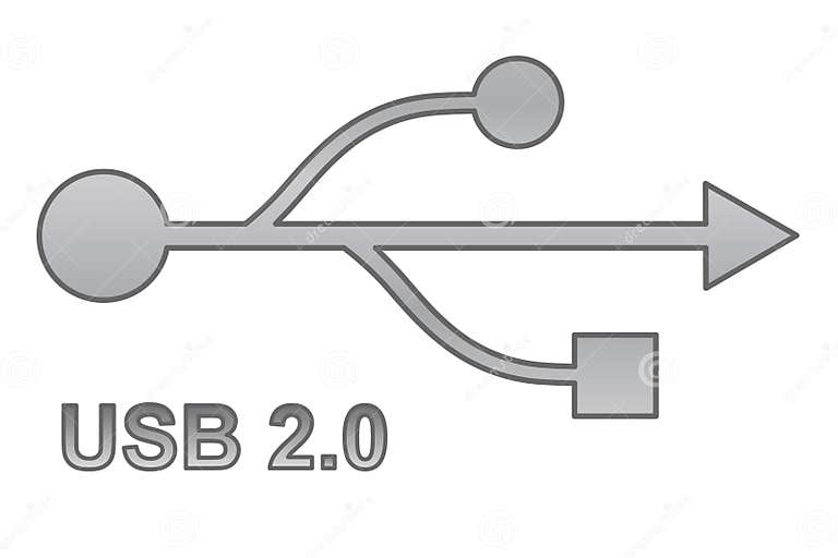 Usb Sign for Interface Electronic Hardware Stock Vector - Illustration ...