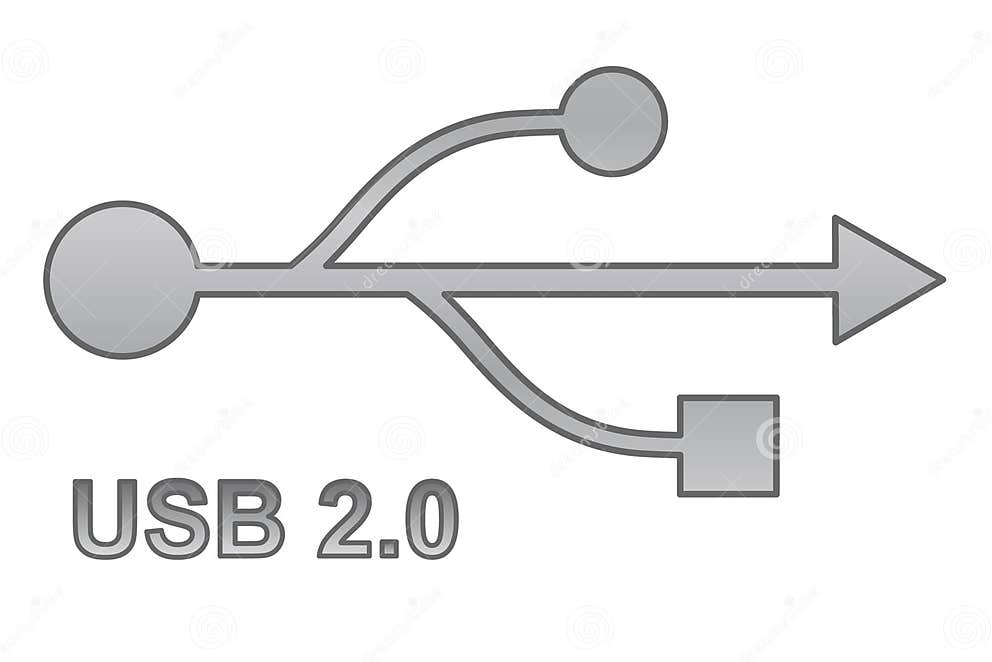Usb Sign for Interface Electronic Hardware Stock Vector - Illustration ...