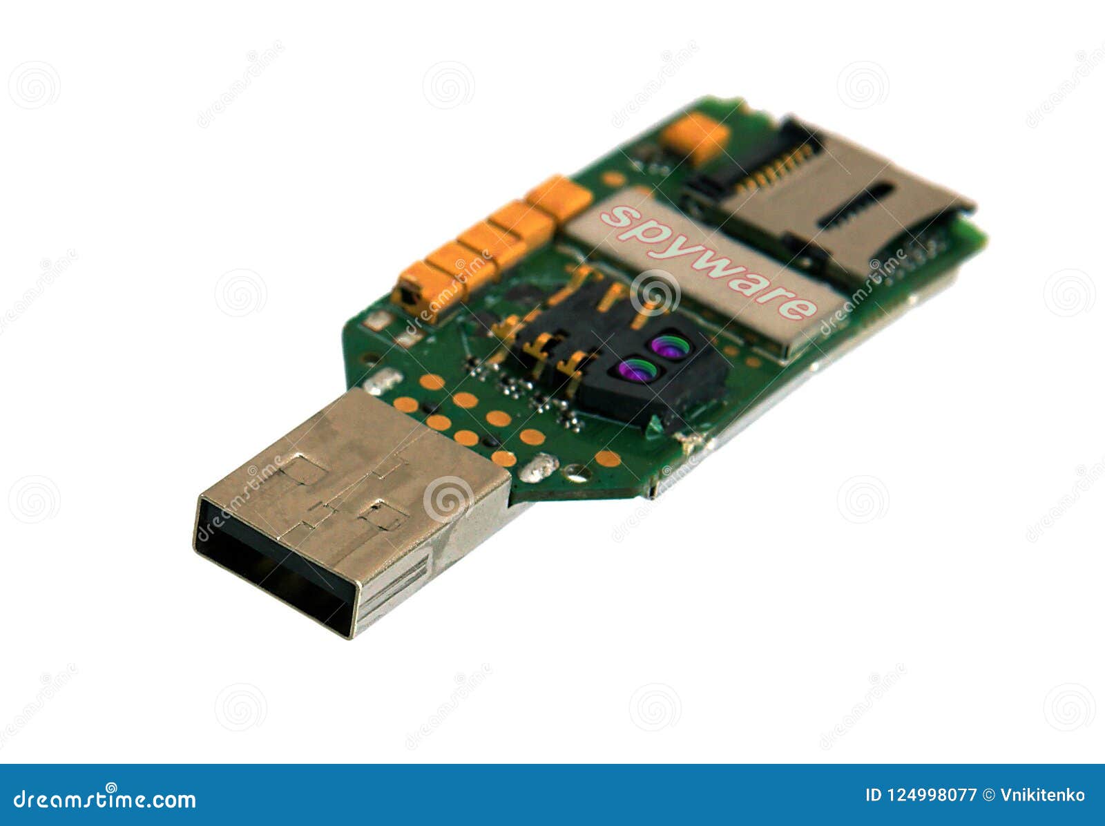 USB spy stick stock image. Image of electronic, memory - 124998077