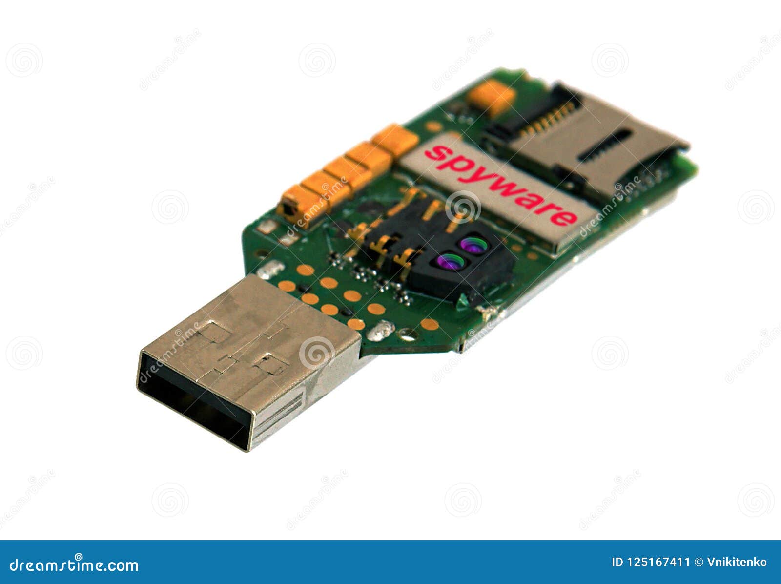 USB spy stick stock image. Image of flash, hand, cyber - 125167411