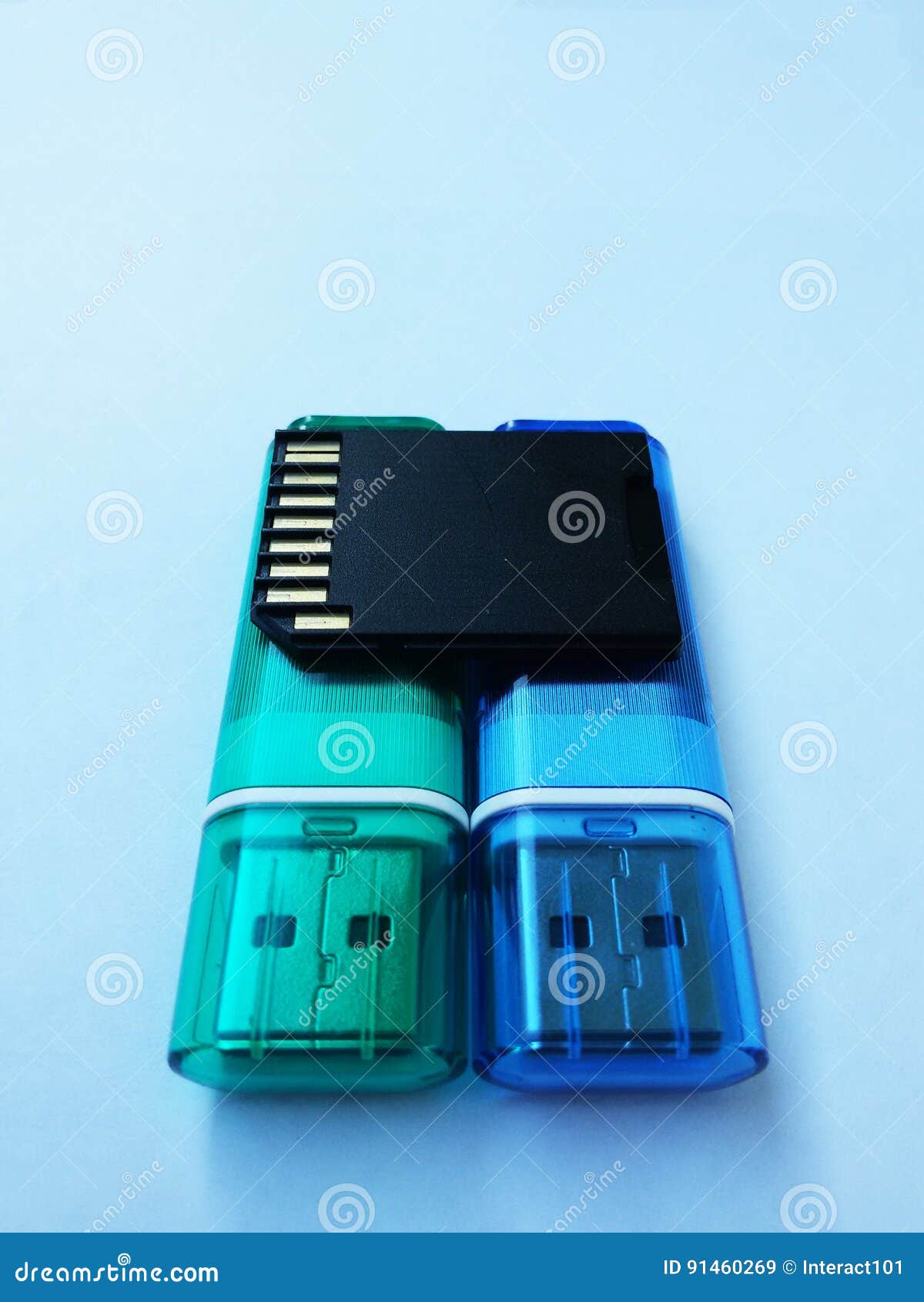 USB-stick, card reader stock image. Image of hardware - 91460269