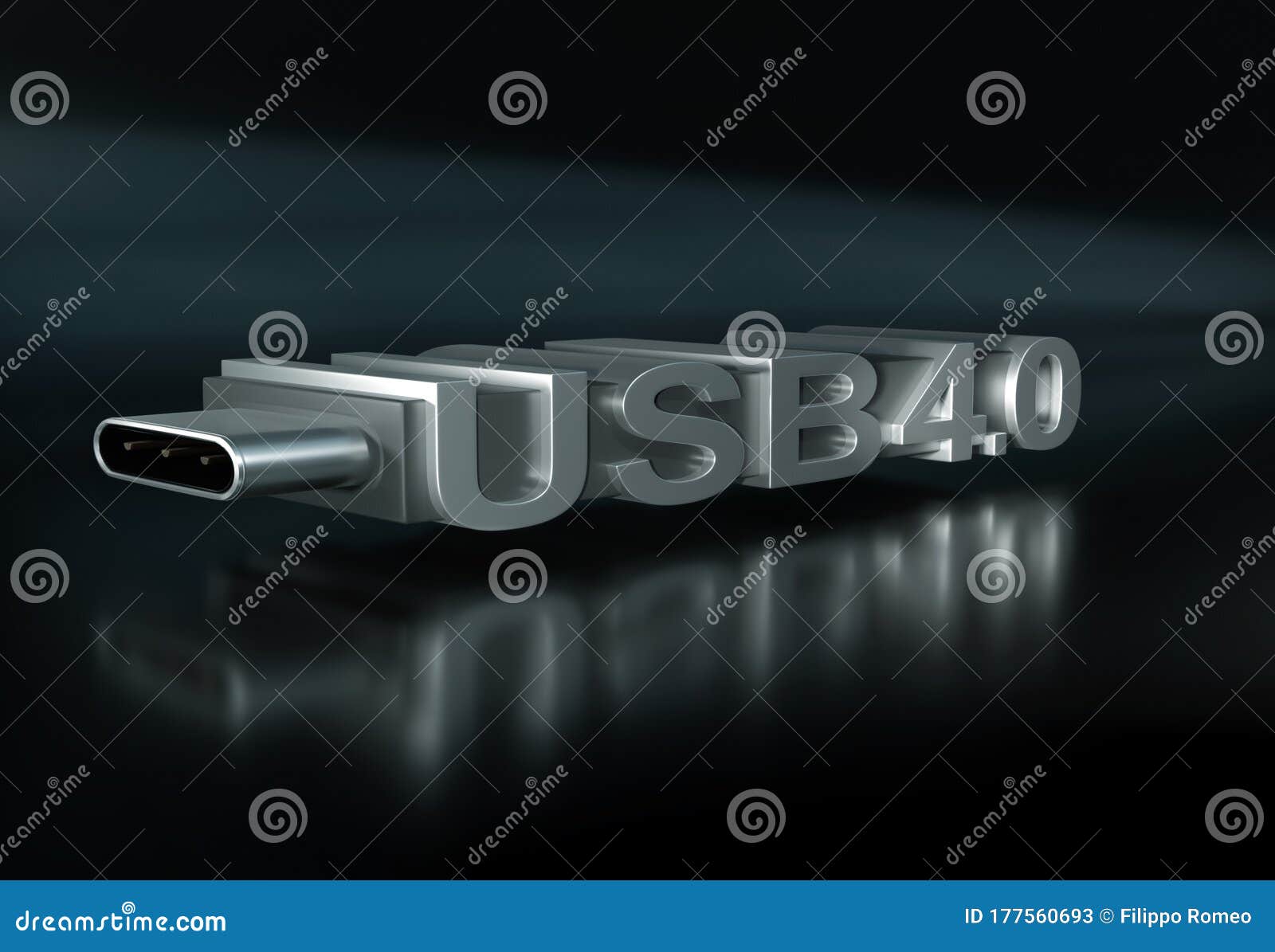 Usb 4 stick 3d render stock illustration. Illustration of connection ...