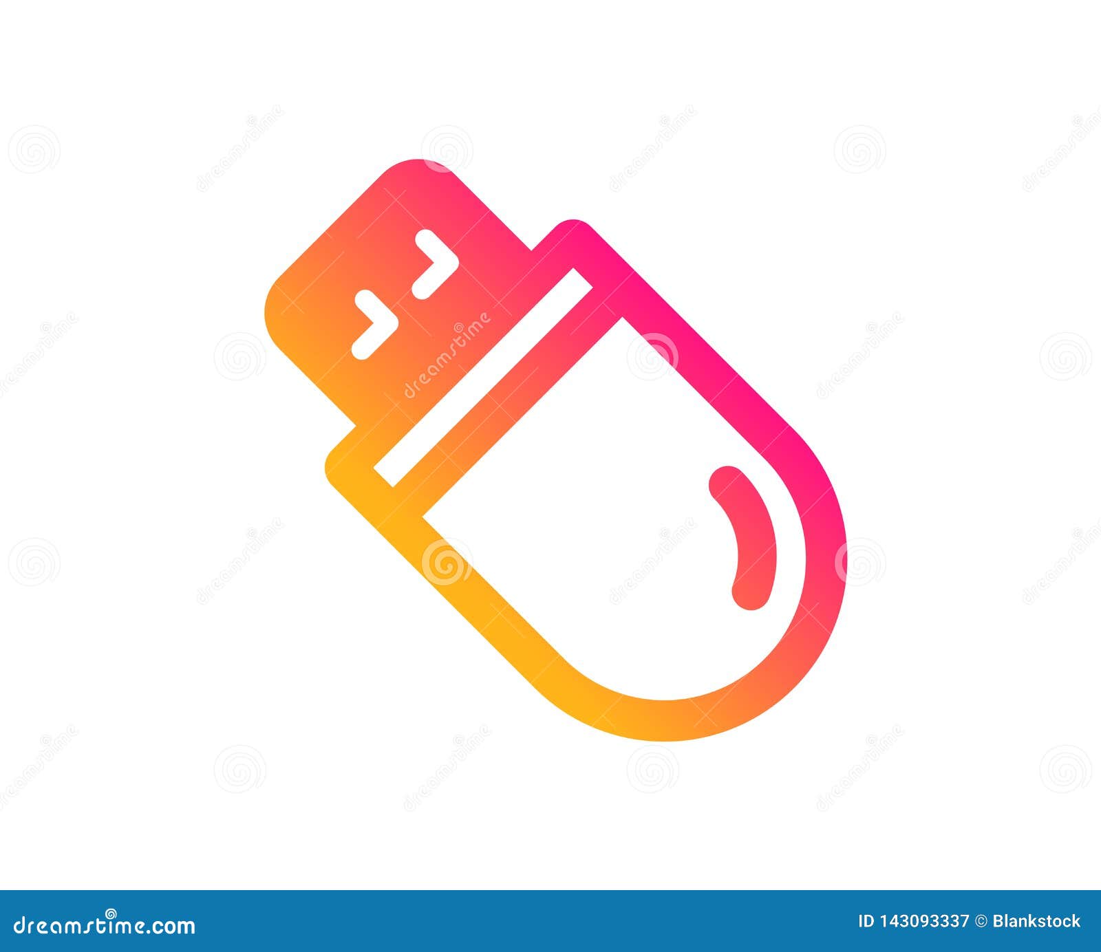 Usb Stick Icon. Computer Memory Component Sign. Data Storage. Vector ...