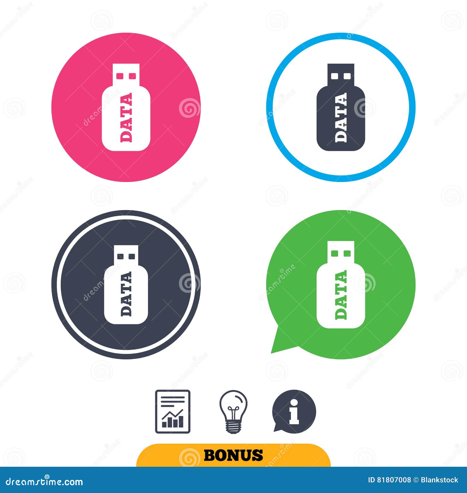 Usb Stick Sign Icon. Usb Flash Drive Button Stock Vector - Illustration ...