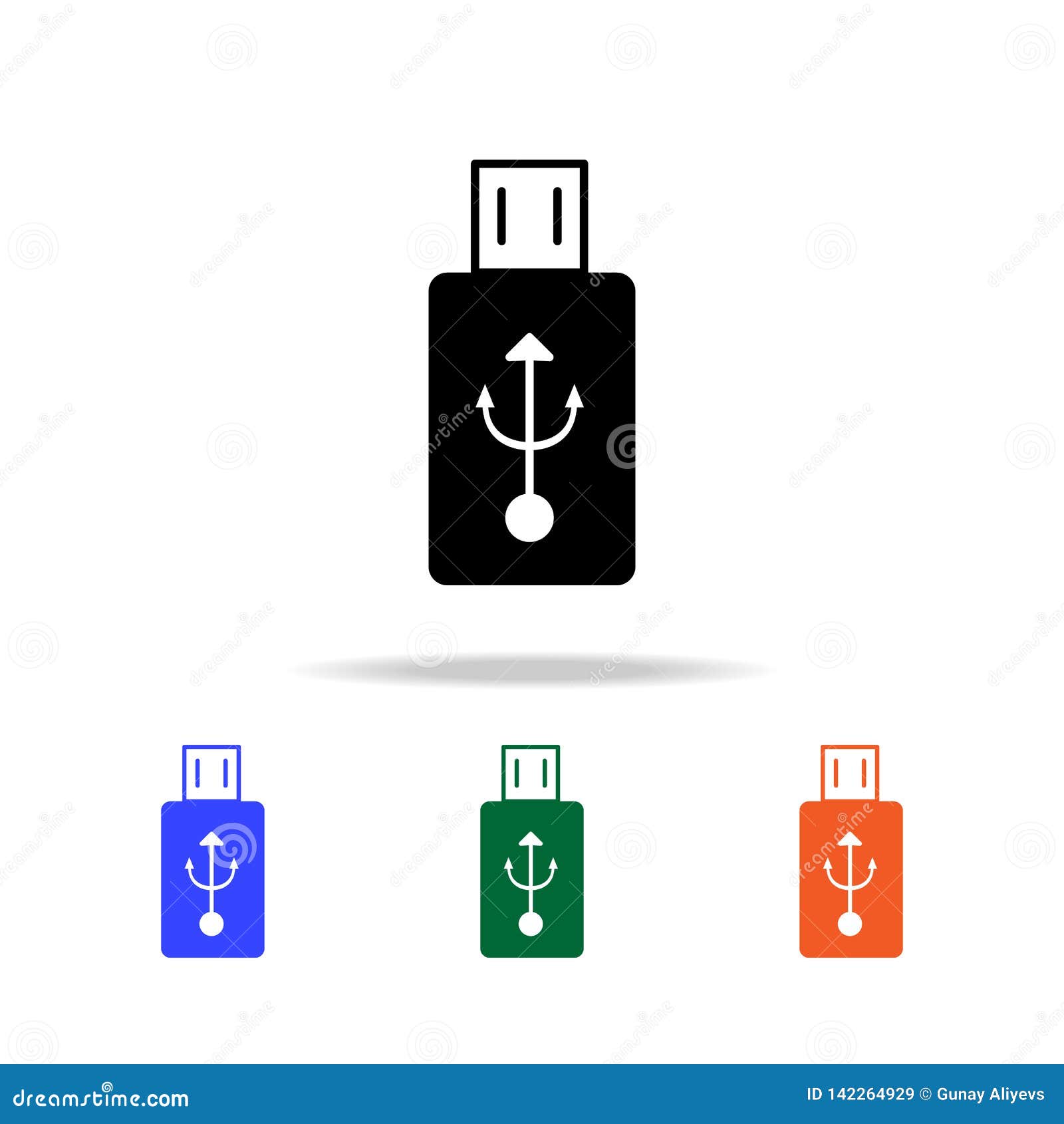 USB Storage Icon. Elements of Simple Web Icon in Multi Color. Premium ...