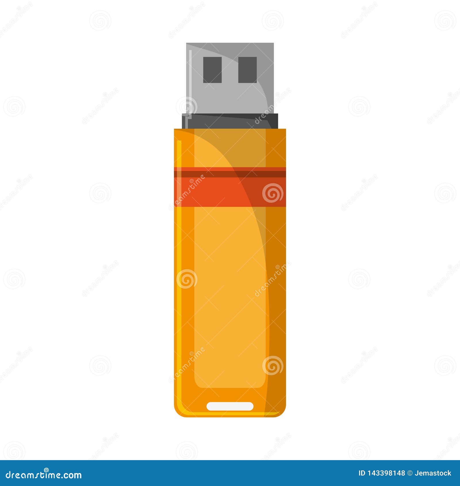USB Storage Symbol Isolated Stock Vector - Illustration of hardware ...
