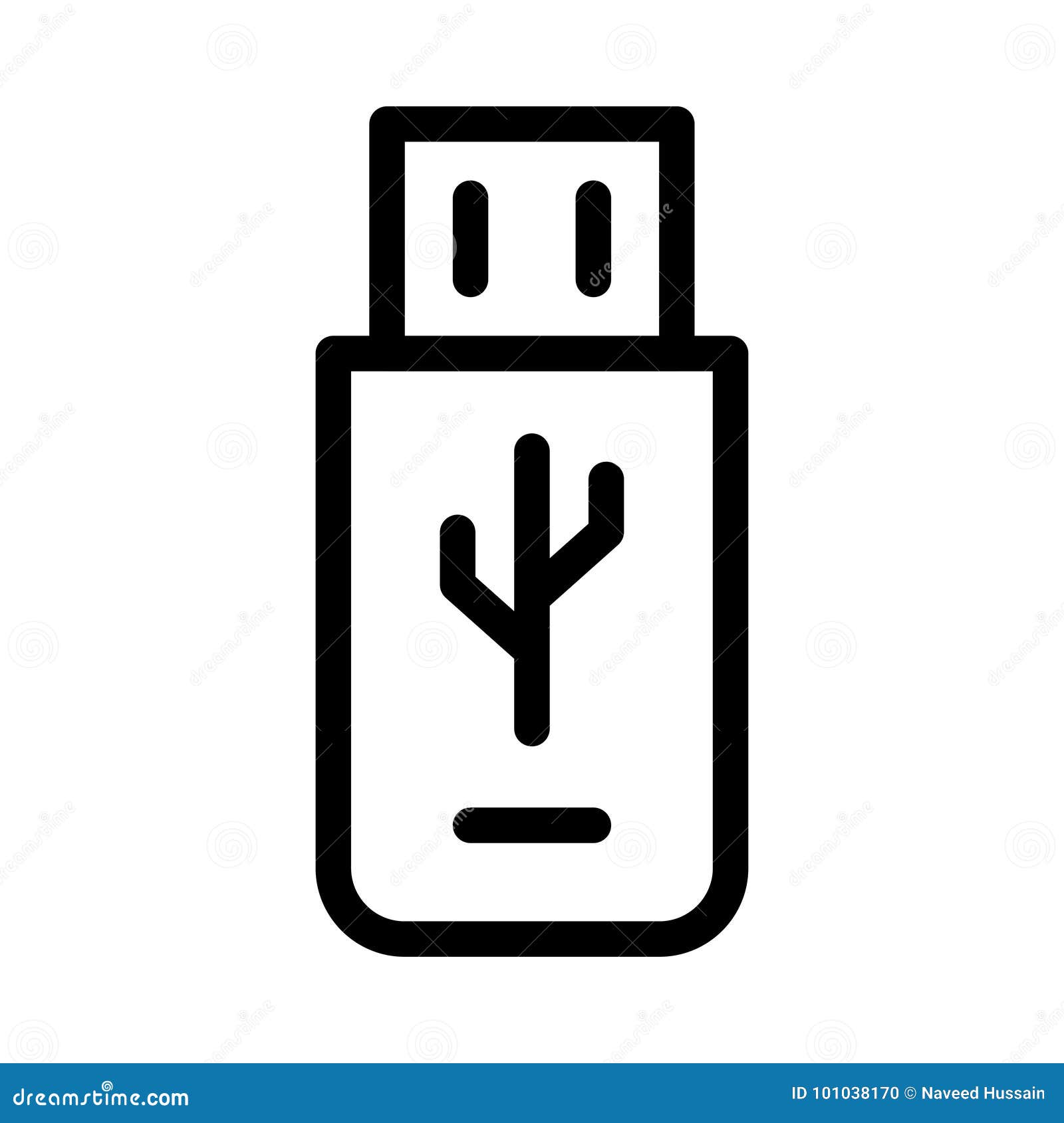 Usb-symbol stock illustrationer. Illustration av smart - 101038170