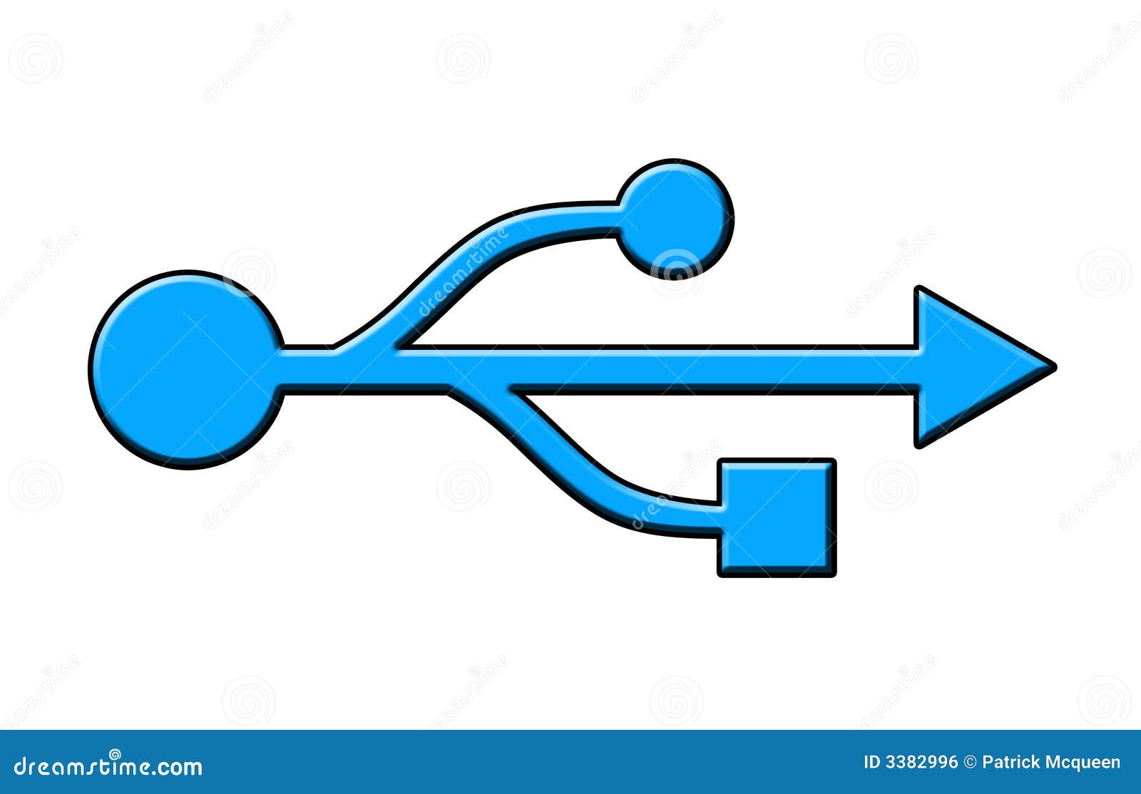 USB Symbol stock illustration. Illustration of icon, triangle - 3382996