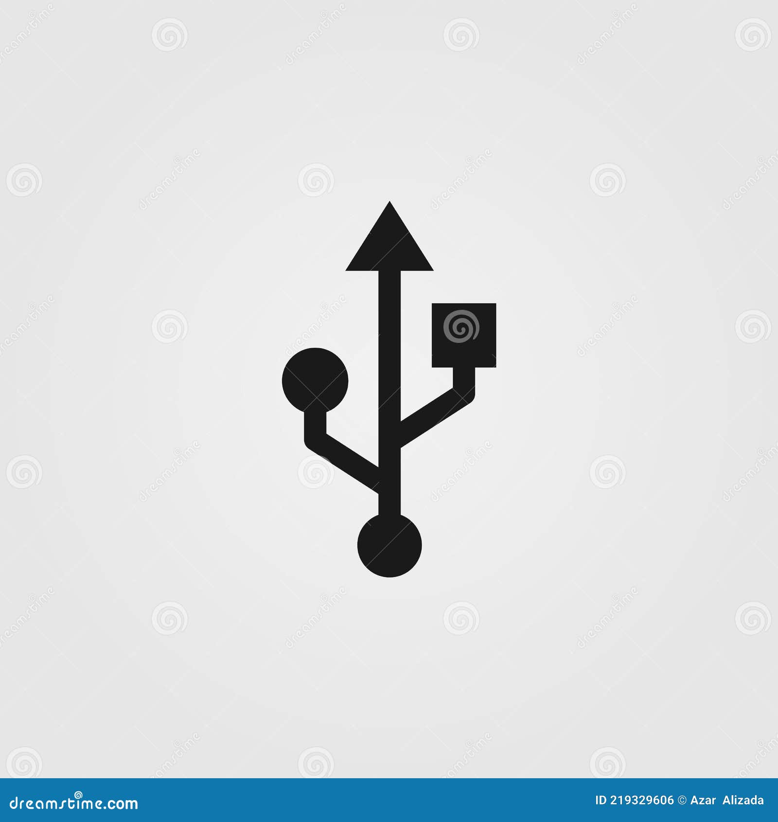 Usb Symbol Icon. Usb Flash Drive, Connector, Mobile Device Charger Sign ...