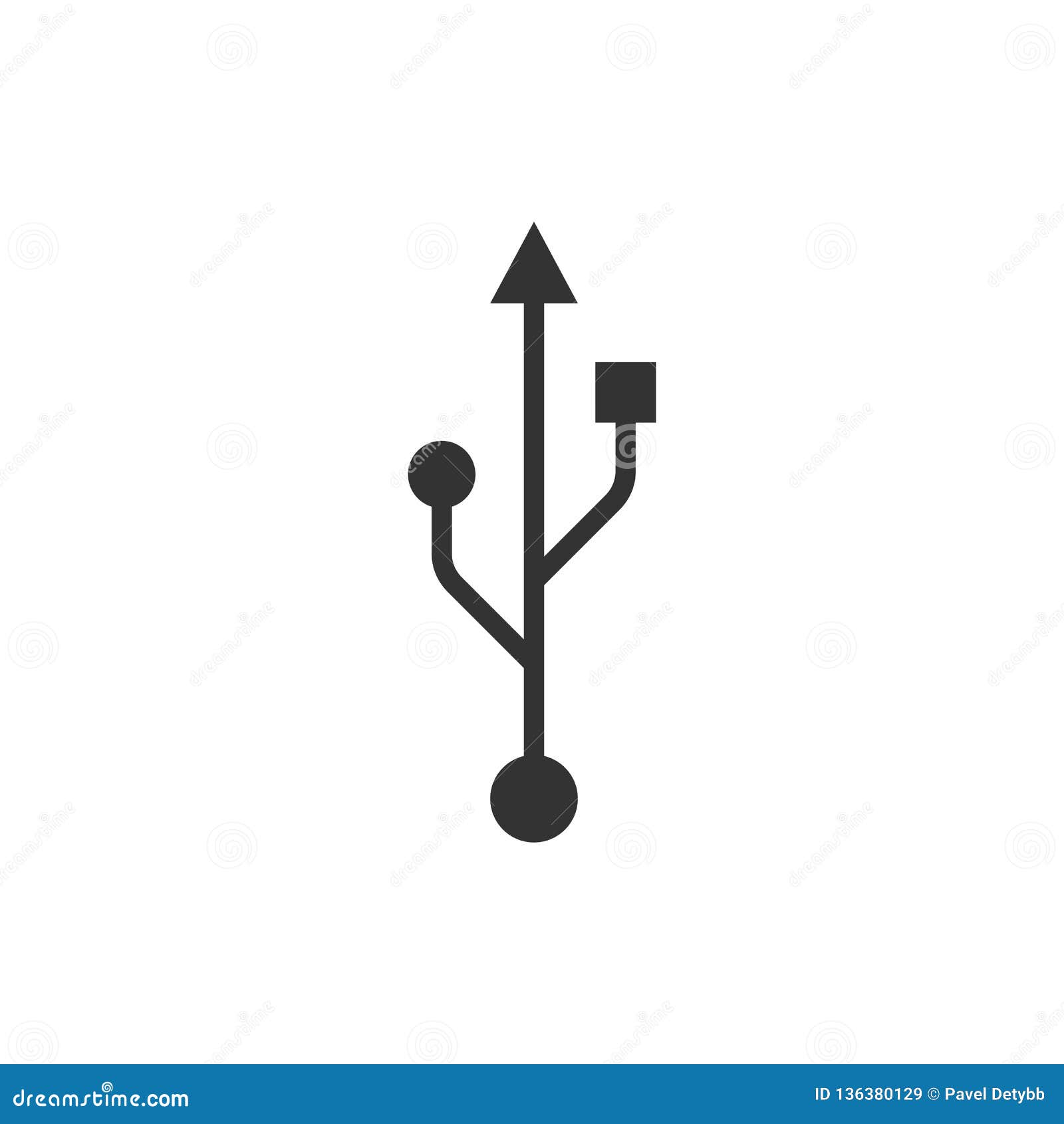 USB Symbol, Icon. Vector Illustration, Flat Design Stock Illustration ... USB Symbol, Icon. Vector Illustration, Flat Design Stock Illustration ...