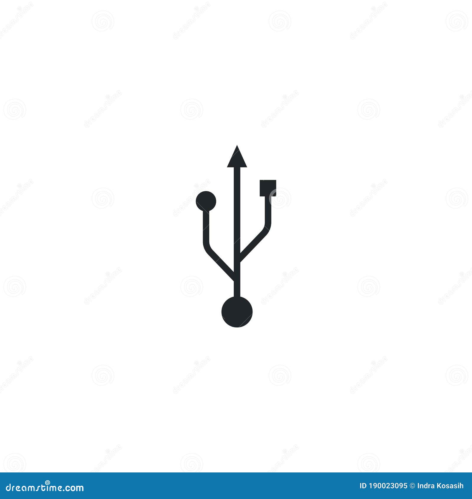 USB Symbol Logo Vector Icon Stock Vector - Illustration of memory ...