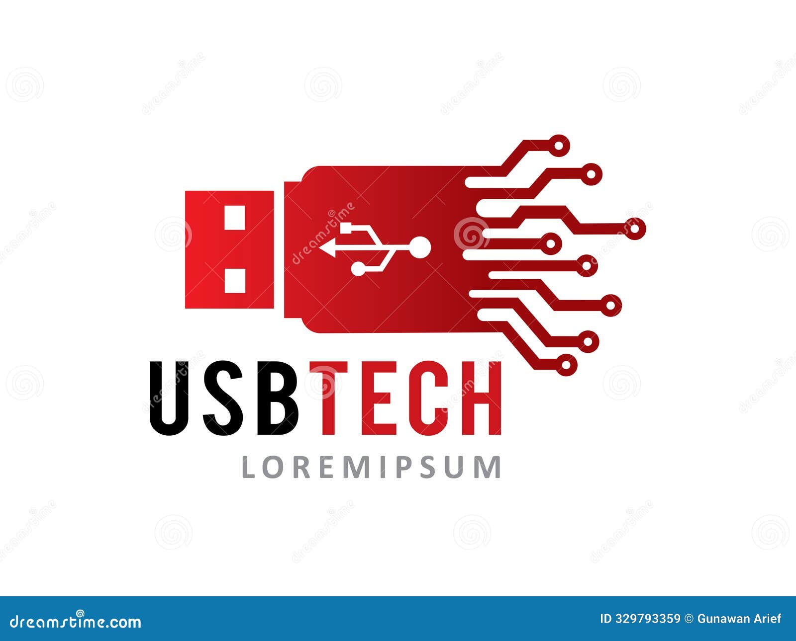 USB Tech Logo Symbol or Icon Template Stock Illustration - Illustration ...