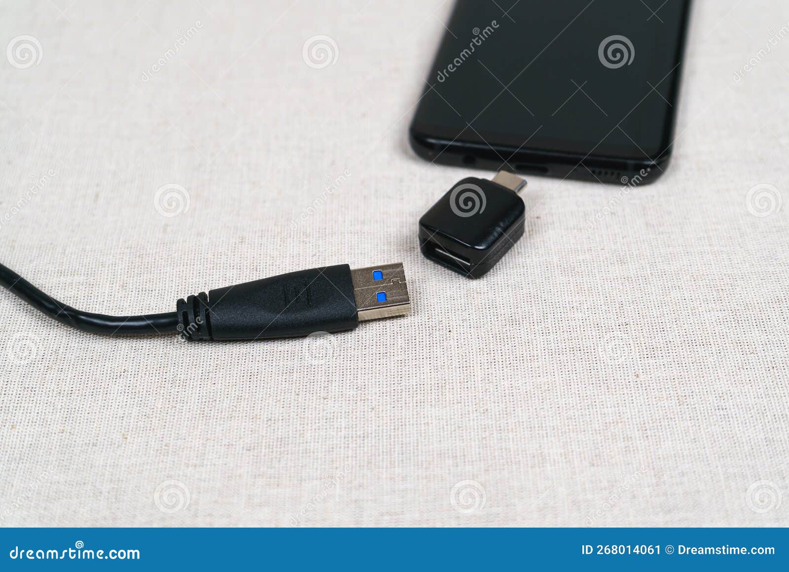 USB Type C Adapter for Smartphone Stock Image - Image of smart ...