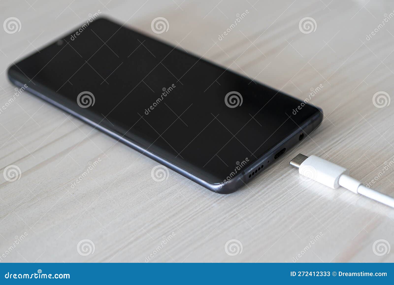 USB Type C Cable Charger and Port of Phone Stock Image - Image of ...