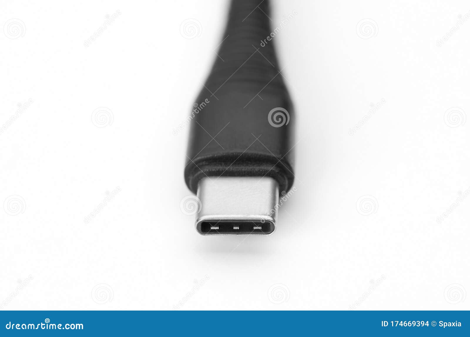 Usb Type C Cable Isolated on White Stock Photo - Image of white, cable ...