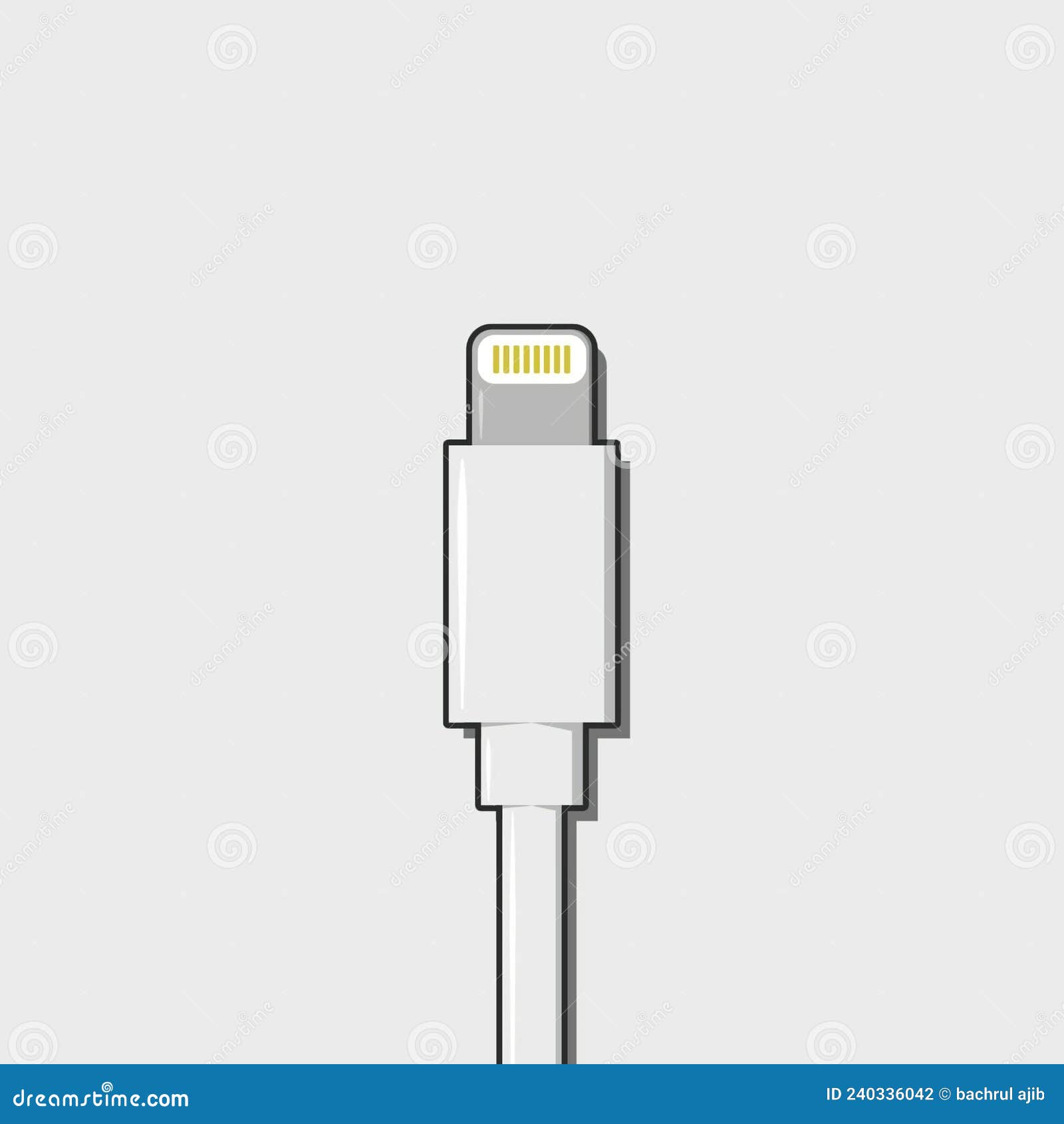 Usb type c for charging stock illustration. Illustration of circle ...