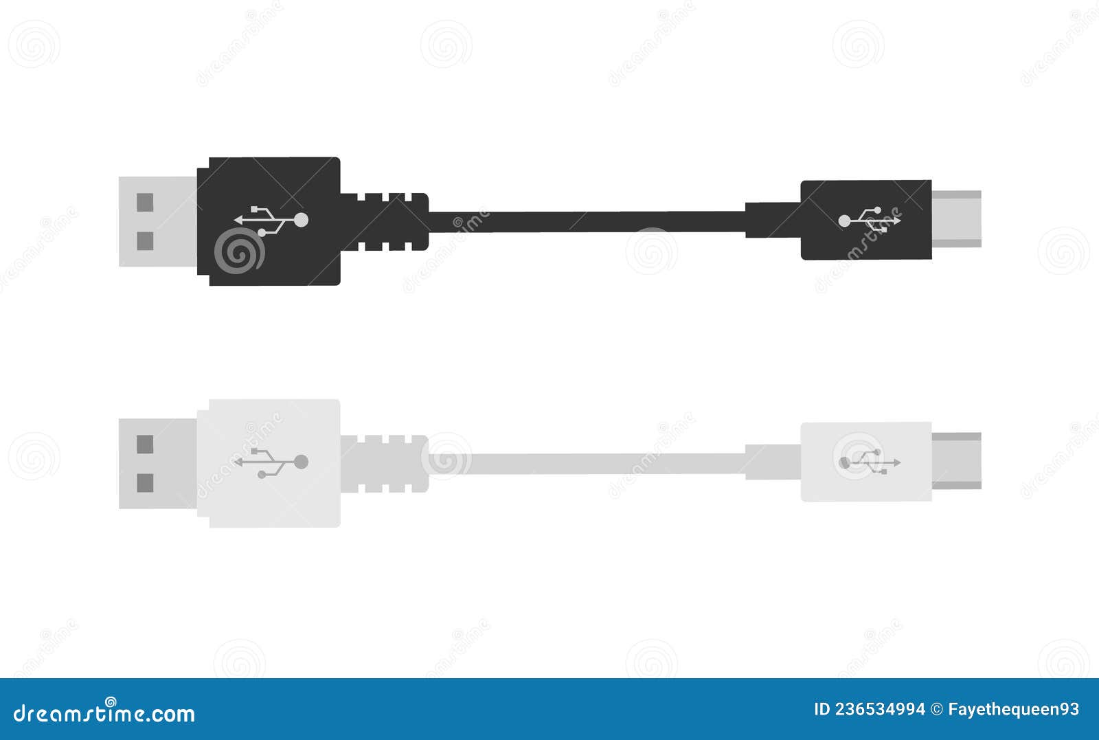 Usb Type C Port Plug Isolated on White Background. Stock Vector ...
