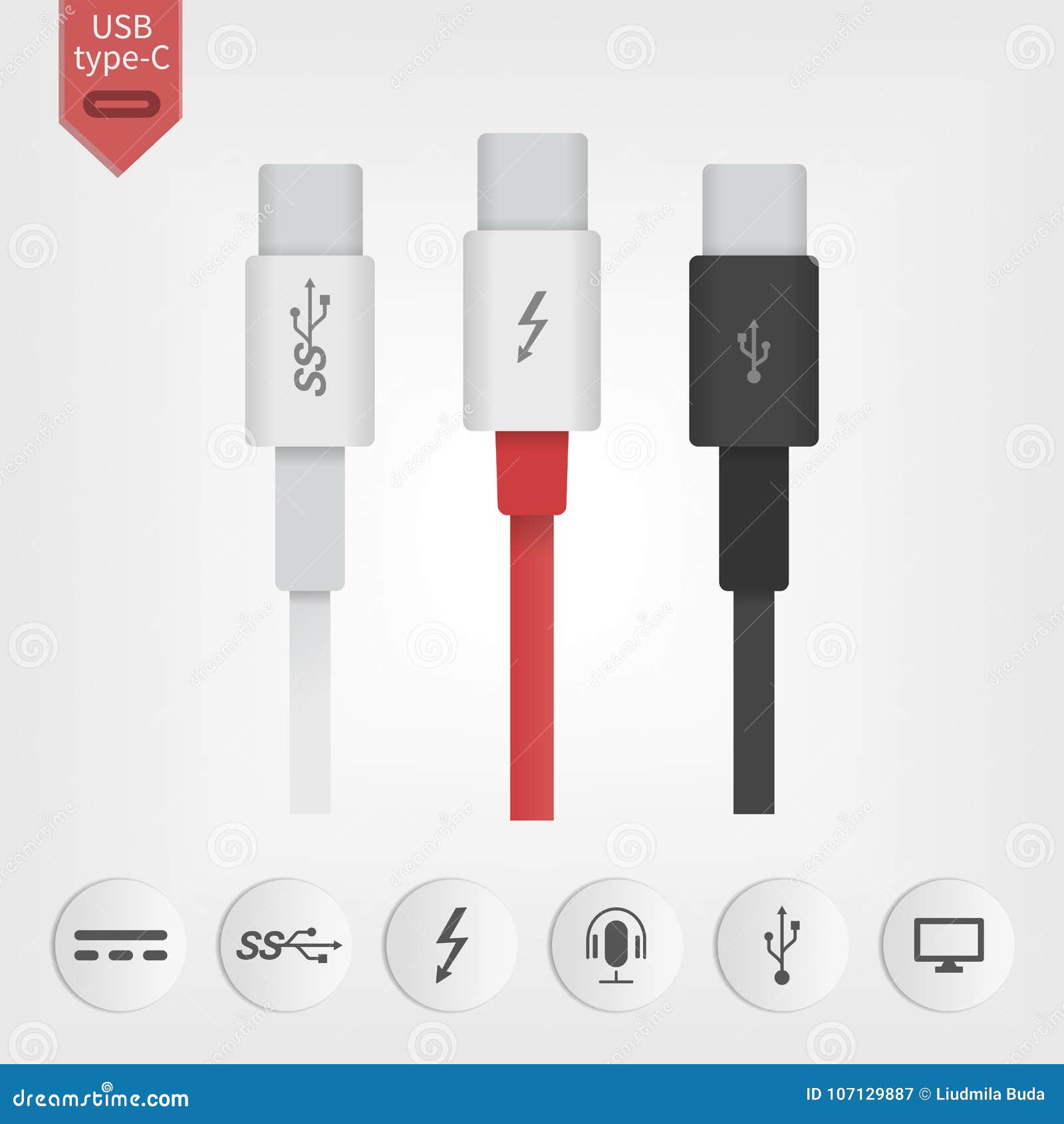 Usb Type C Universal Compact Port Connector Logo Sign Vector Word Type ...