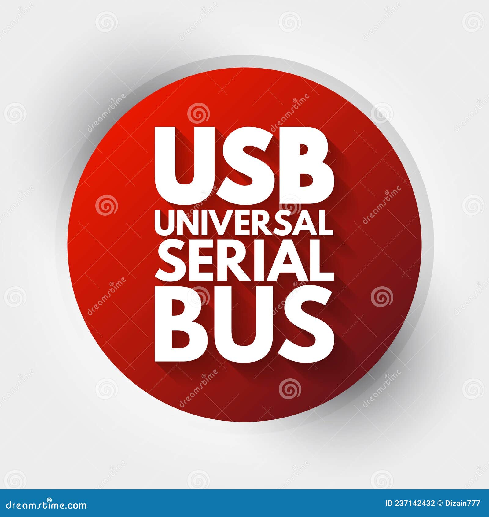 USB - Universal Serial Bus Acronym, Technology Concept Background Stock ...