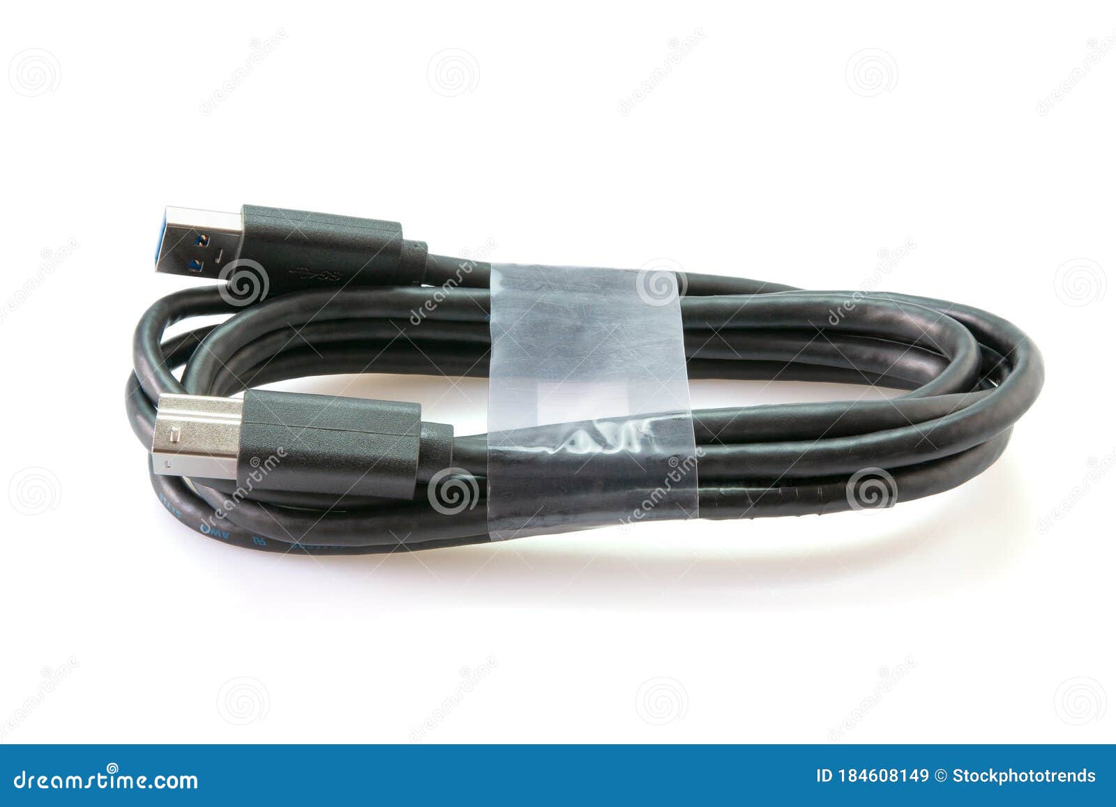 Usb 3 0 Upstream Cable 6 Ft Stock Image Image Of External Computer