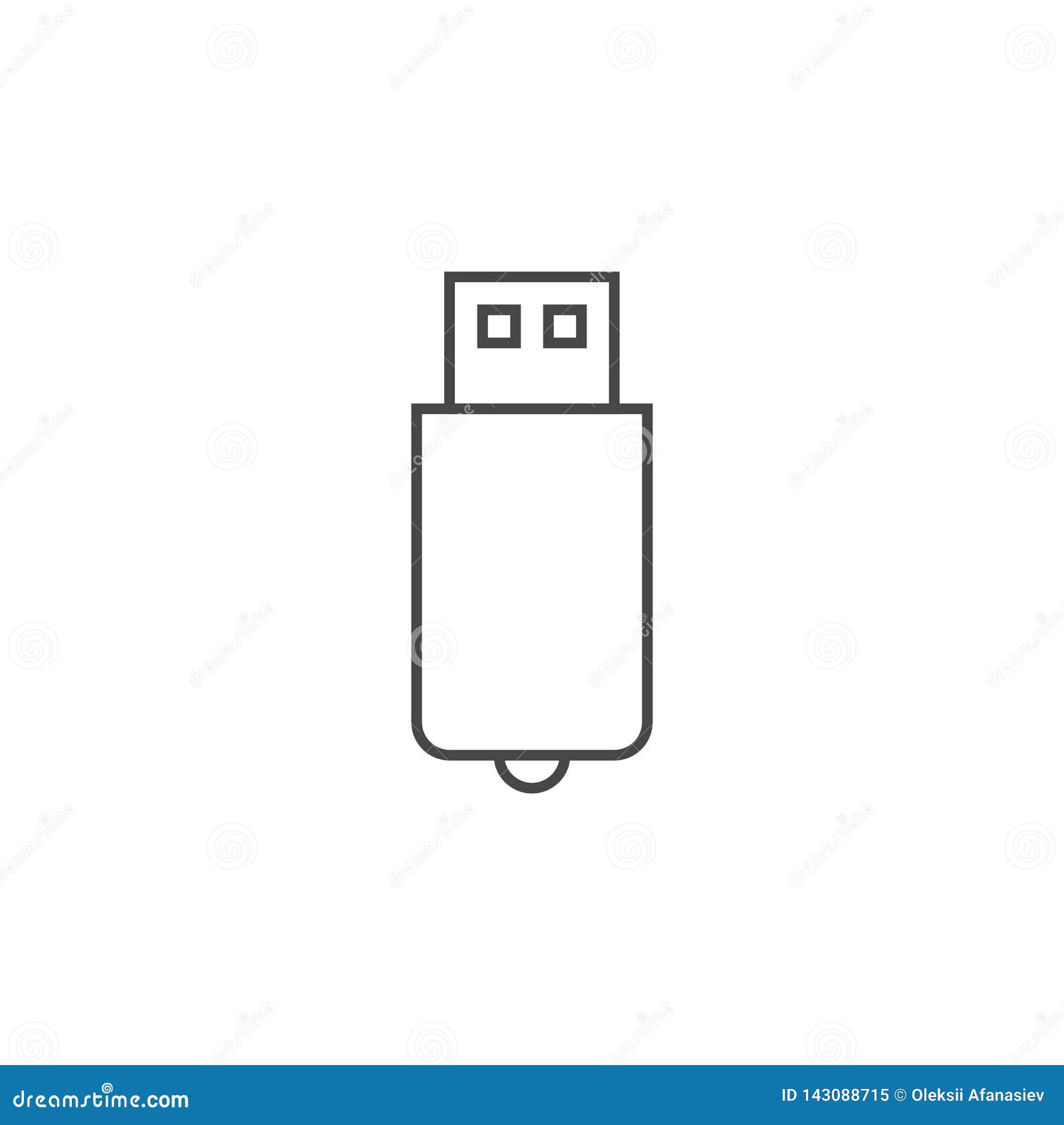 USB Vector Line Icon. stock vector. Illustration of isolated - 143088715 USB Vector Line Icon. stock vector. Illustration of isolated - 143088715