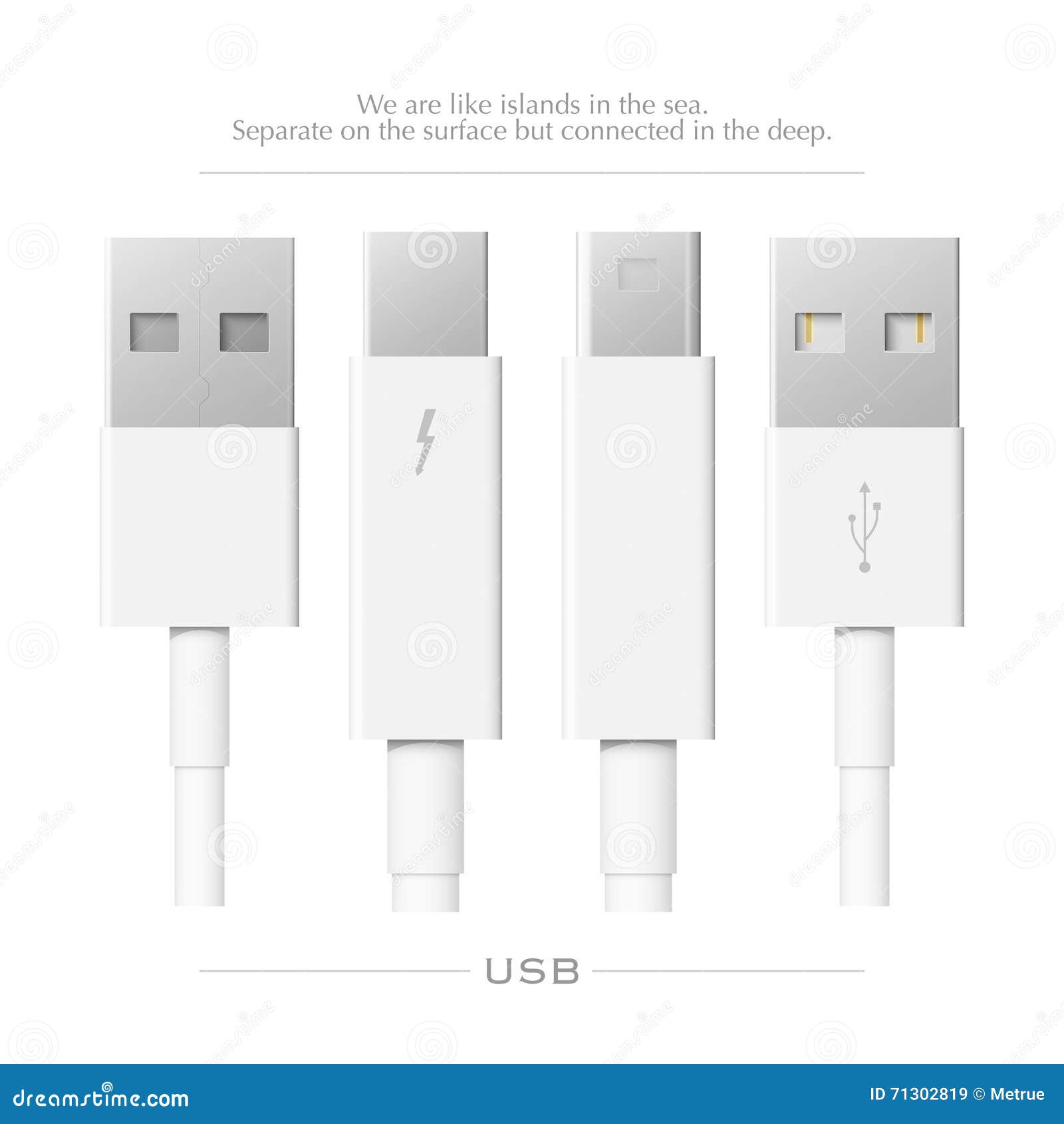 VGA Connector For A Monitor, Peripheral Devices On A Transparent ...
