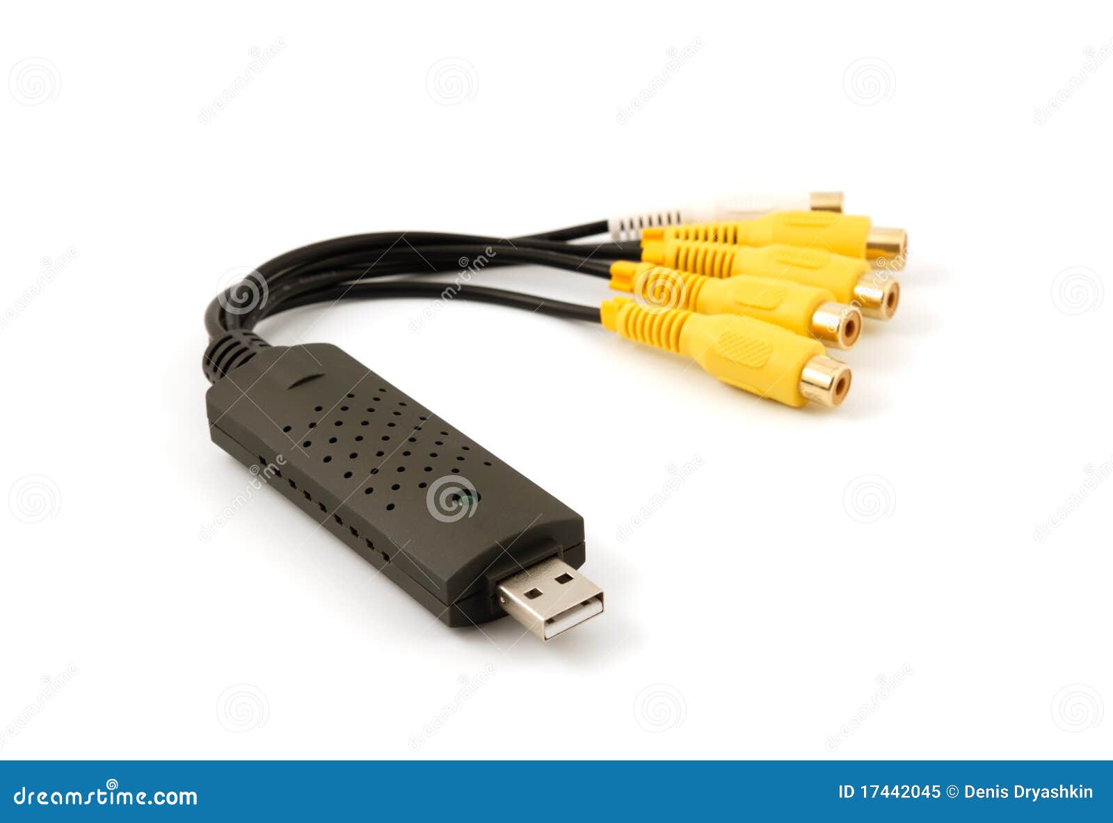 USB Video Audio Capture Adapter Stock Image - Image of communication ...