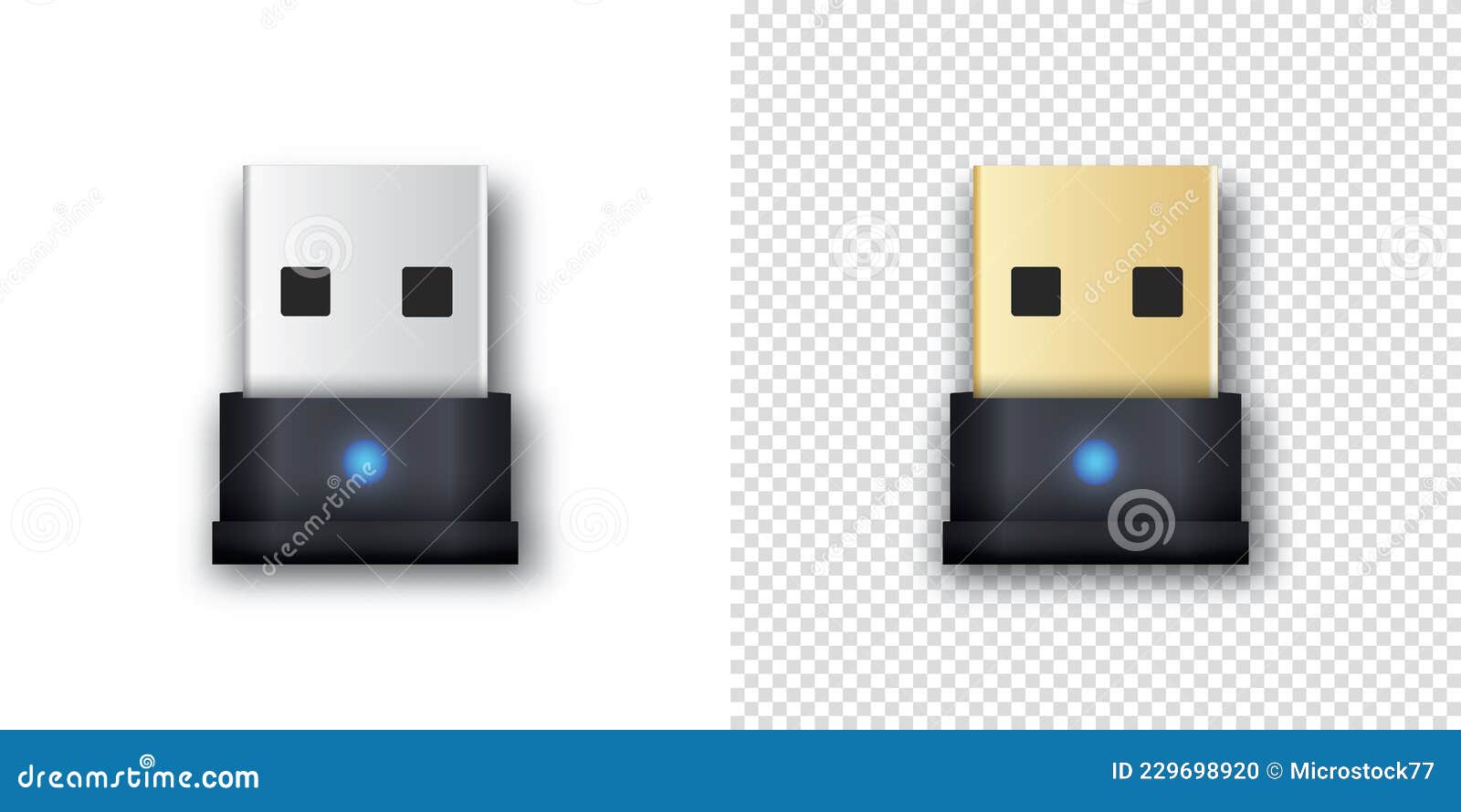 Usb Wifi Bluetooth Vector Icon Stock Vector - Illustration of hard ...