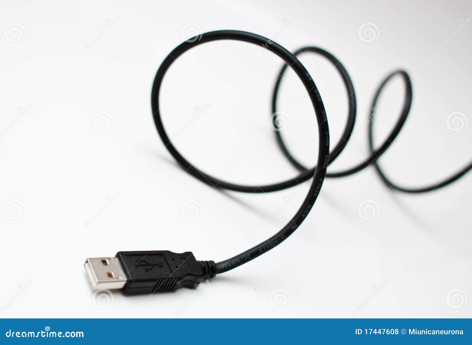 Usb wire stock photo. Image of device, connector, shadow - 17447608