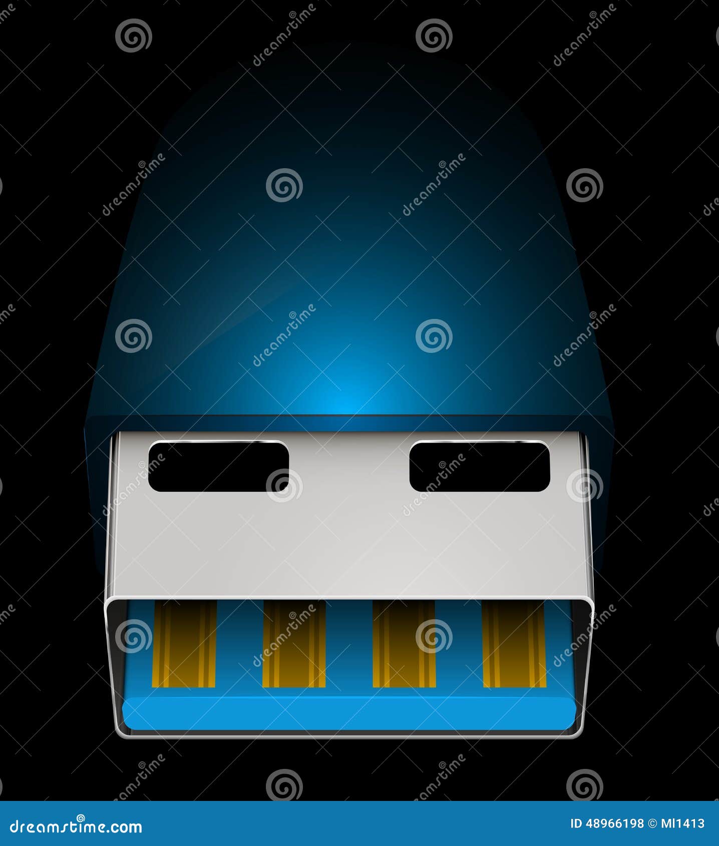 Usb wire stock vector. Illustration of communications - 48966198