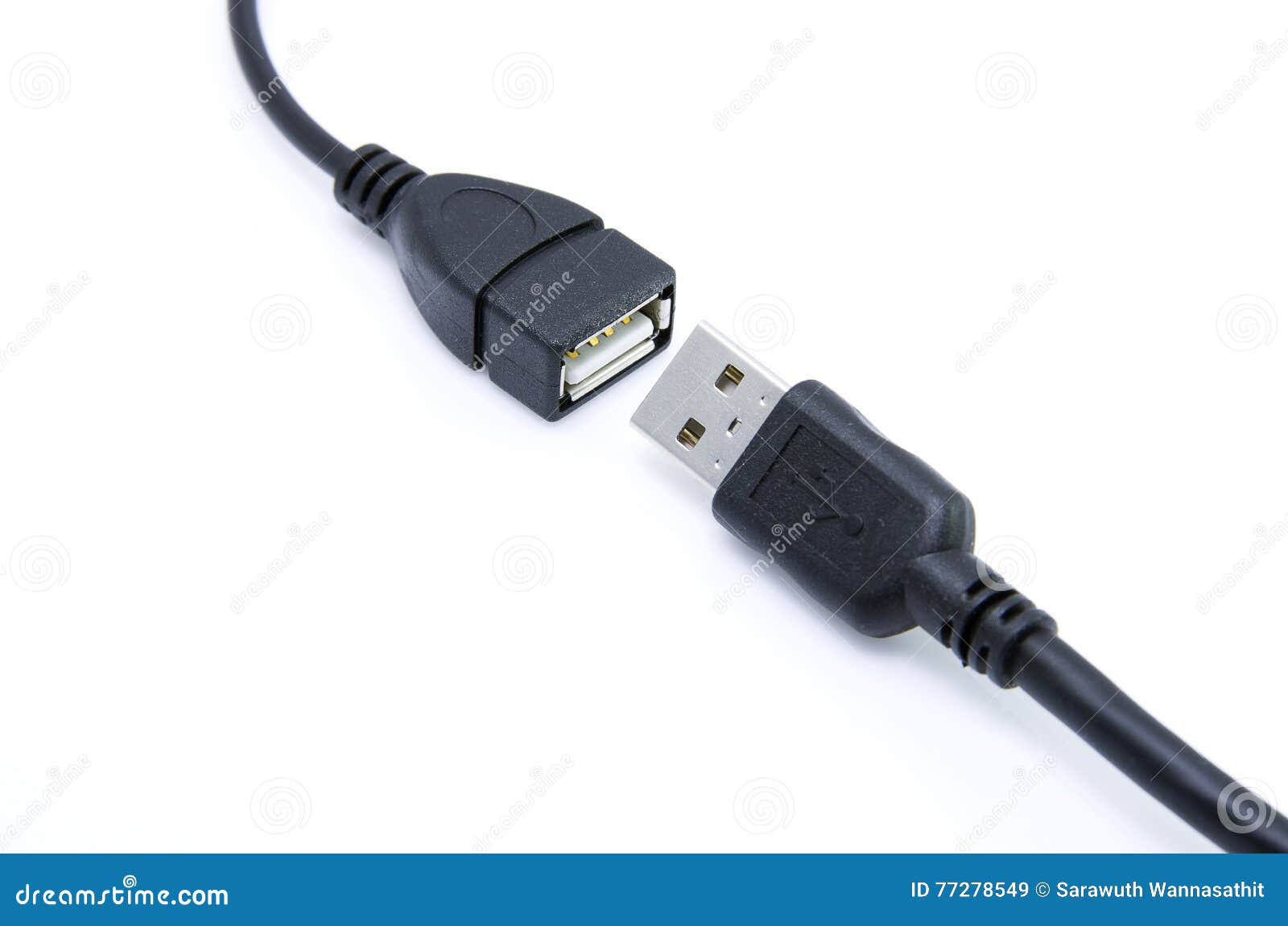 USB Wire for Internet Connection Stock Image - Image of external ...